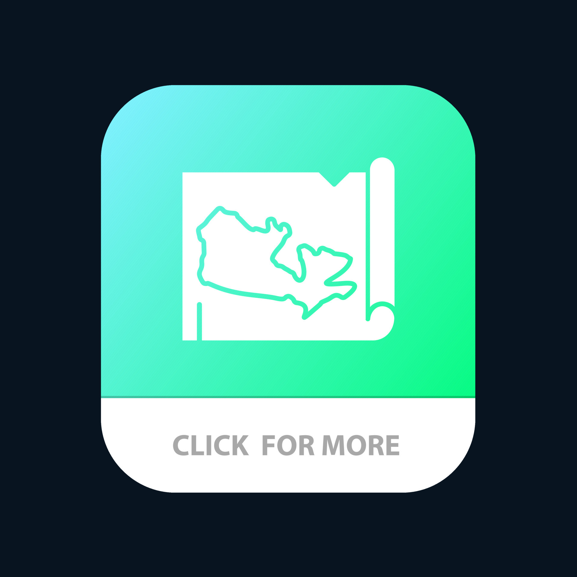 Map World Canada Mobile App Button Android And IOS Glyph Version map-world-canada-mobile-app-button-android-and-ios-glyph-version