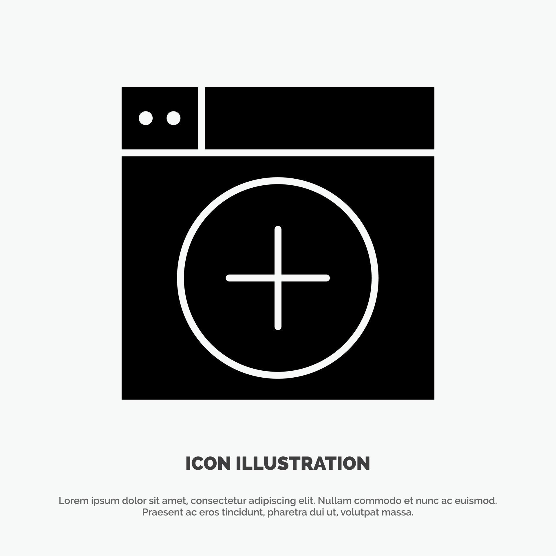 Add Window New Graphics App Solid Glyph Icon Vector 19123662 Vector Art At Vecteezy 2967