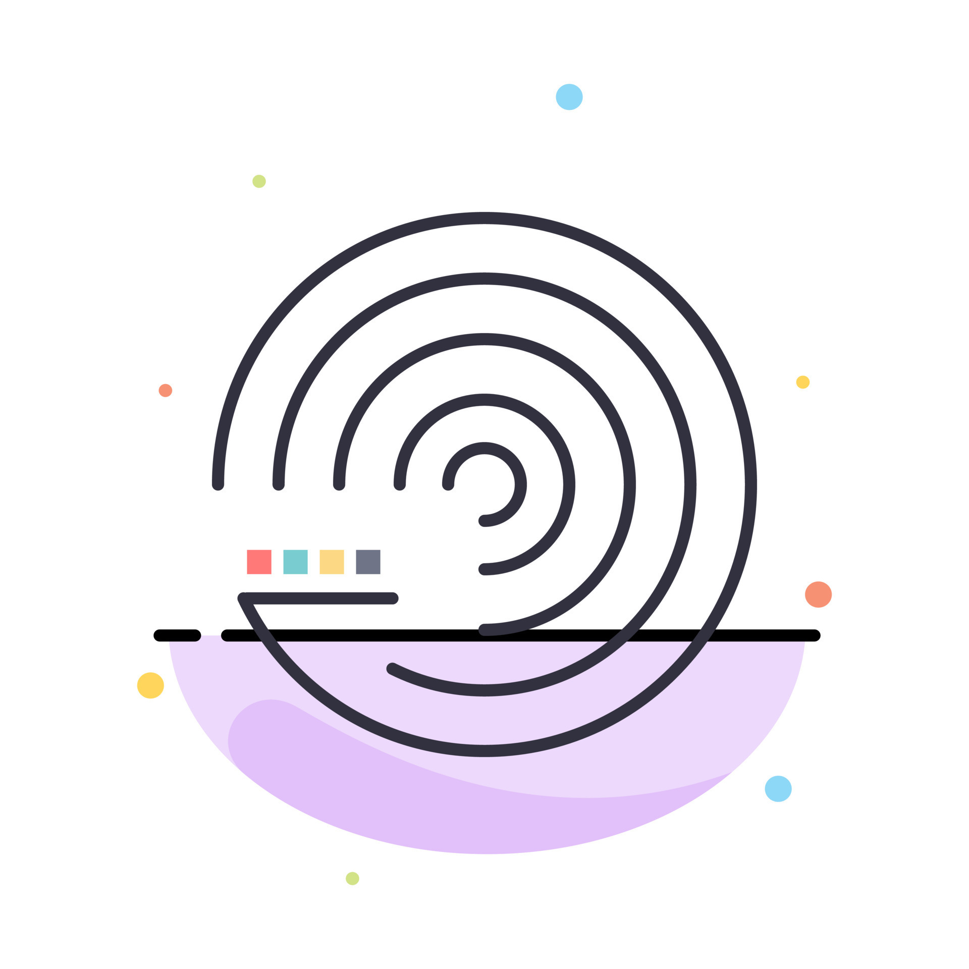 Forecasting Model Forecasting Model Science Abstract Flat Color Icon