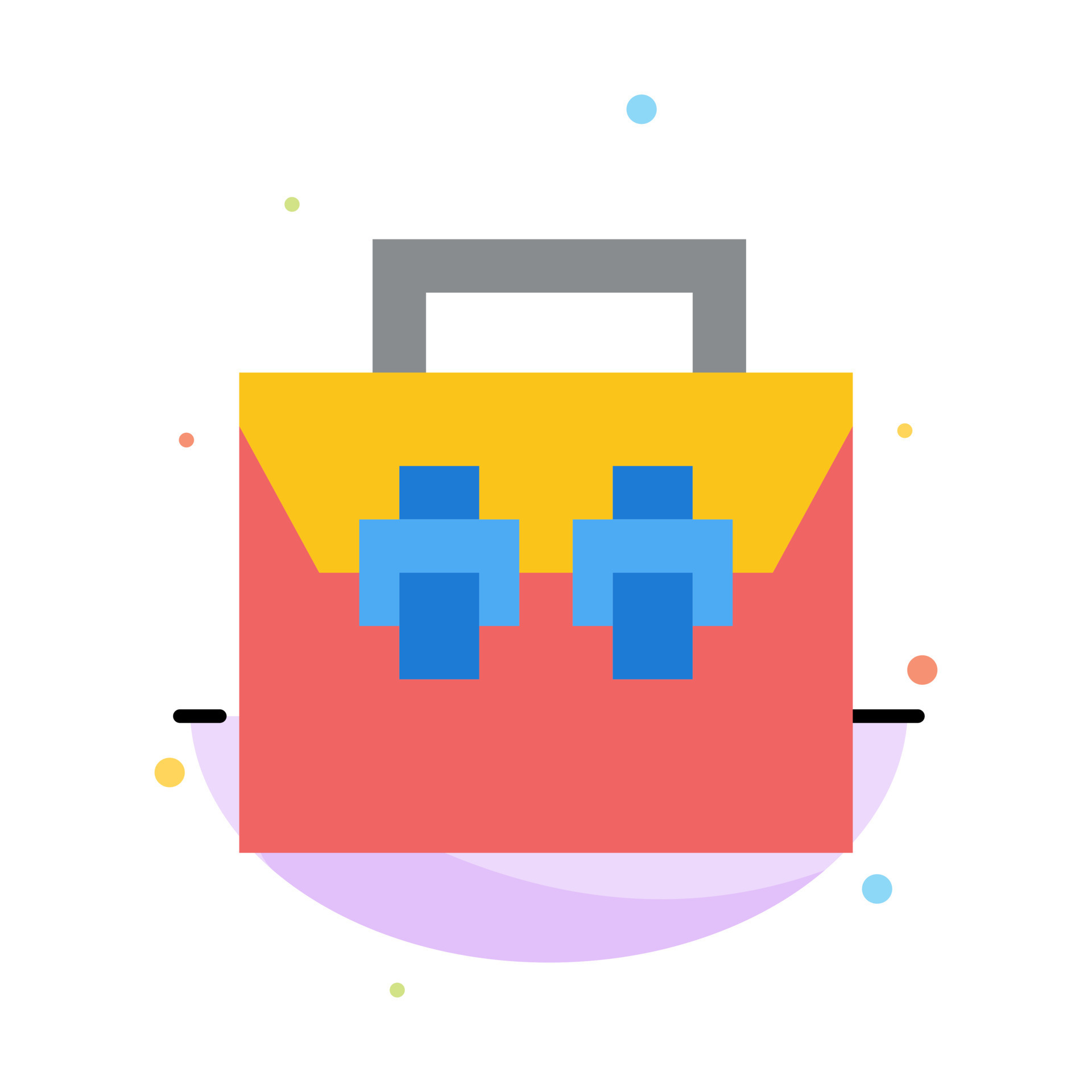 Bag Box Construction Material Toolkit Abstract Flat Color Icon Template 19125184 Vector Art At