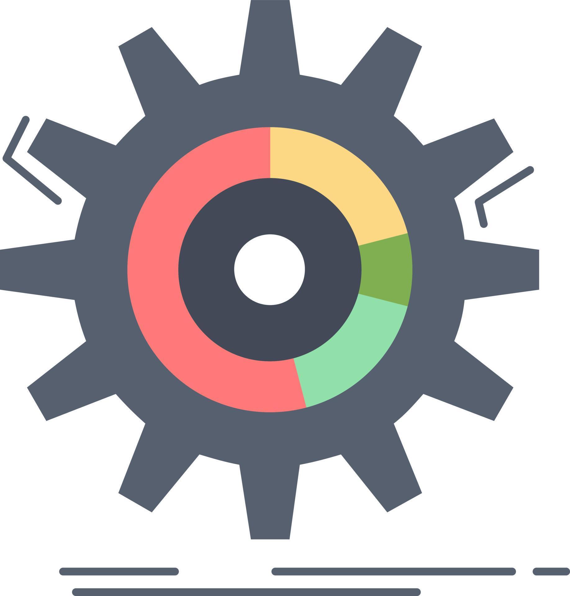 Setting Data Management Process Progress Flat Color Icon Vector 19125417 Vector Art At Vecteezy