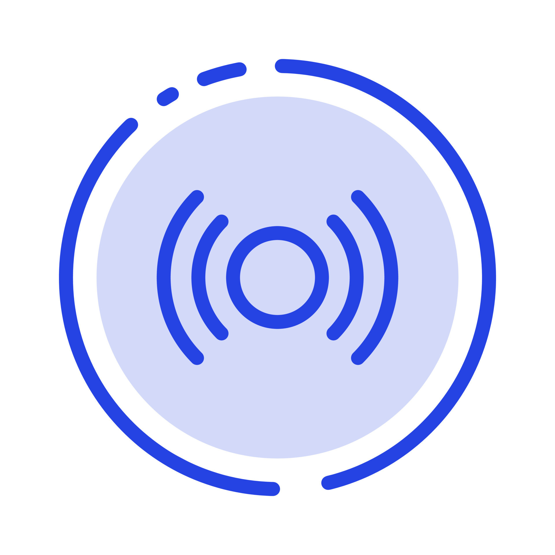 Basic Essential Signal Ui Ux Blue Dotted Line Line Icon 19127629 Vector