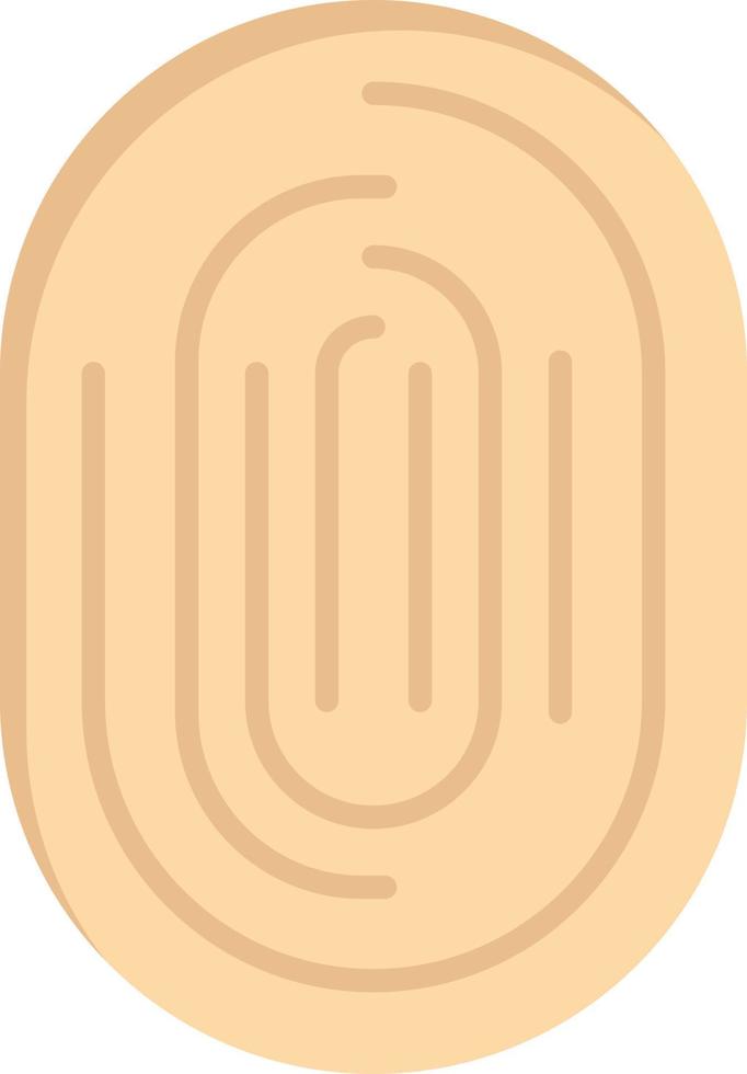 Fingerprint Identity Recognition Scan Scanner Scanning Flat Color Icon