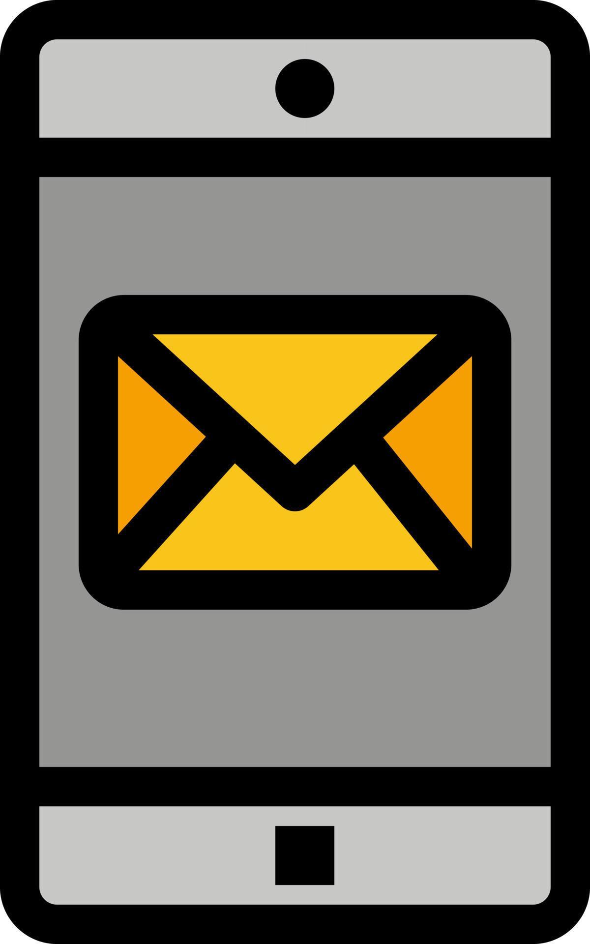 Application Mobile Mobile Application Mail Flat Color Icon Vector Icon Banner Template 19128268