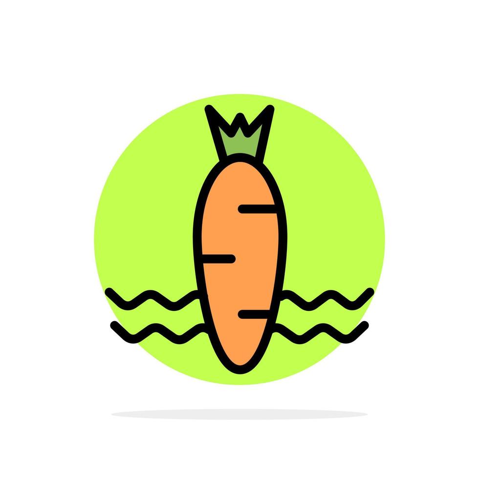 Carrot Food Vegetable Spring Abstract Circle Background Flat Color Icon