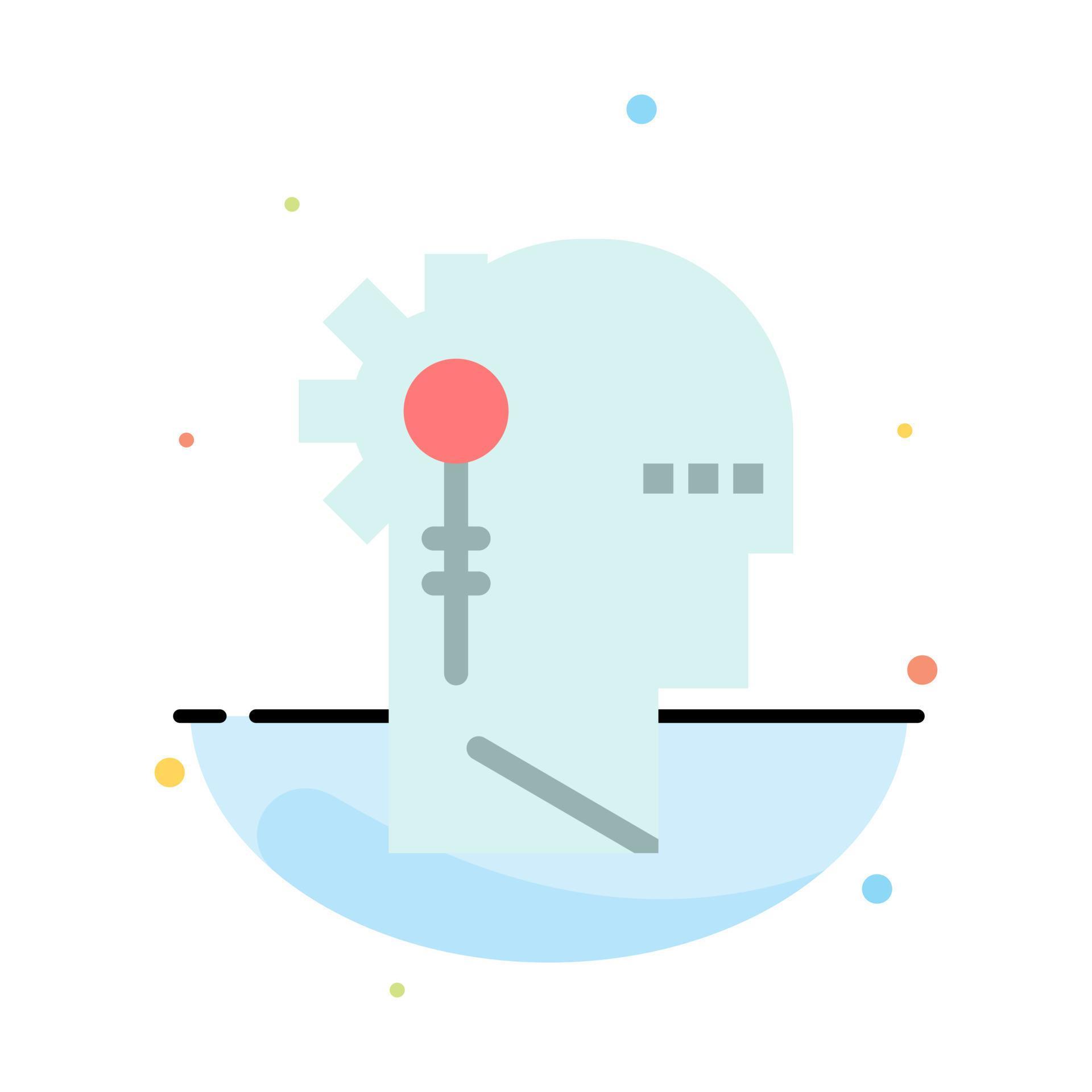 Analytics Critical Human Information Processing Abstract Flat Color