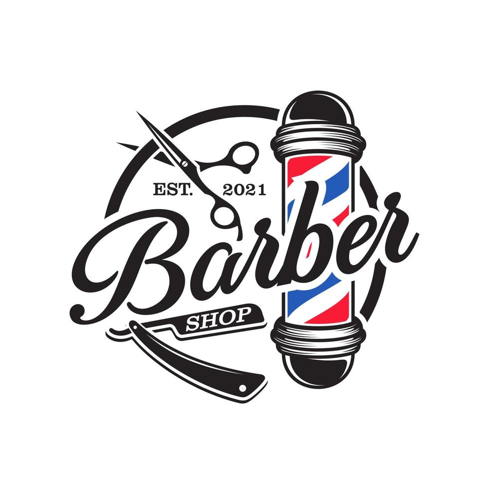 Vintage Barbershop Logo Design Vector Template 19133359 Vector Art at ... Vintage Barbershop Logo Design Vector Template 19133359 Vector Art at ...