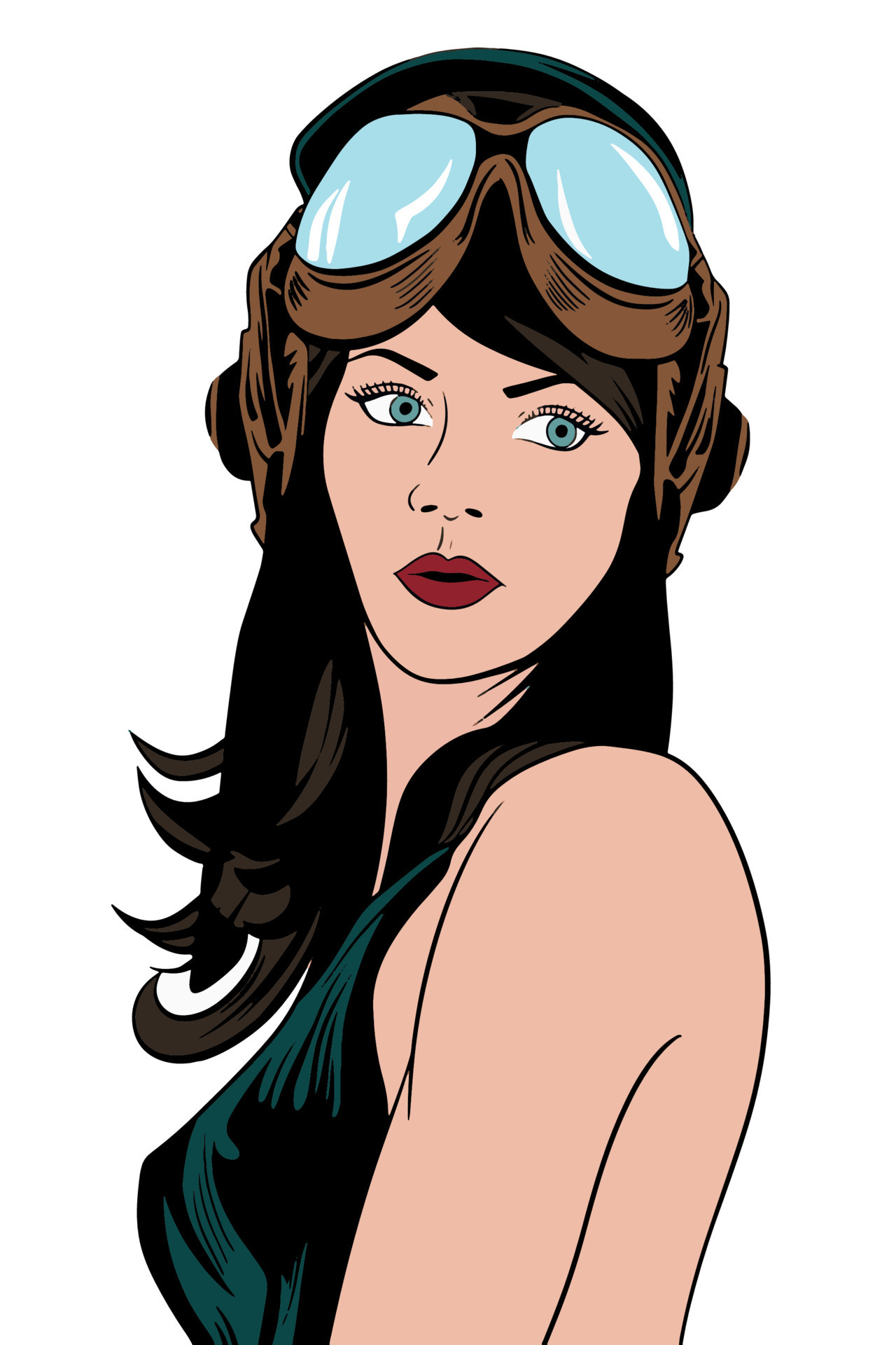 Illustration of pin up girl vector 19134723 Vector Art at Vecteezy Illustration of pin up girl vector 19134723 Vector Art at Vecteezy