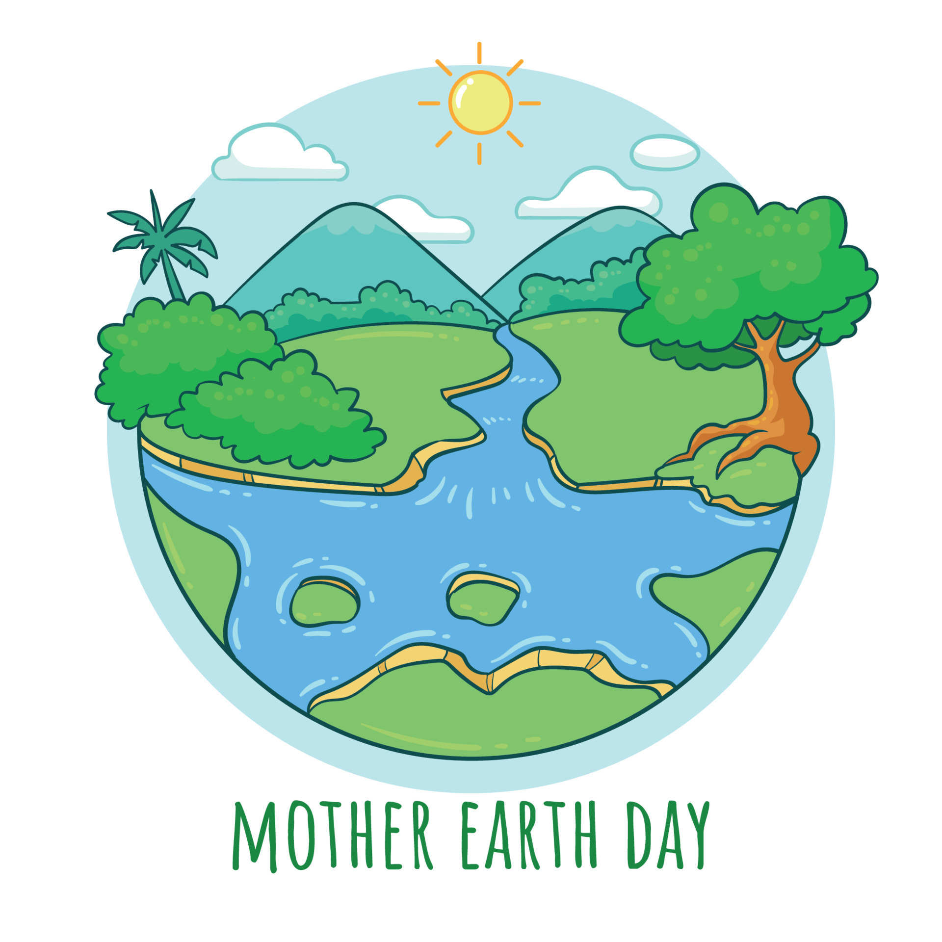 hand drawn earth day 19137855 Vector Art at Vecteezy