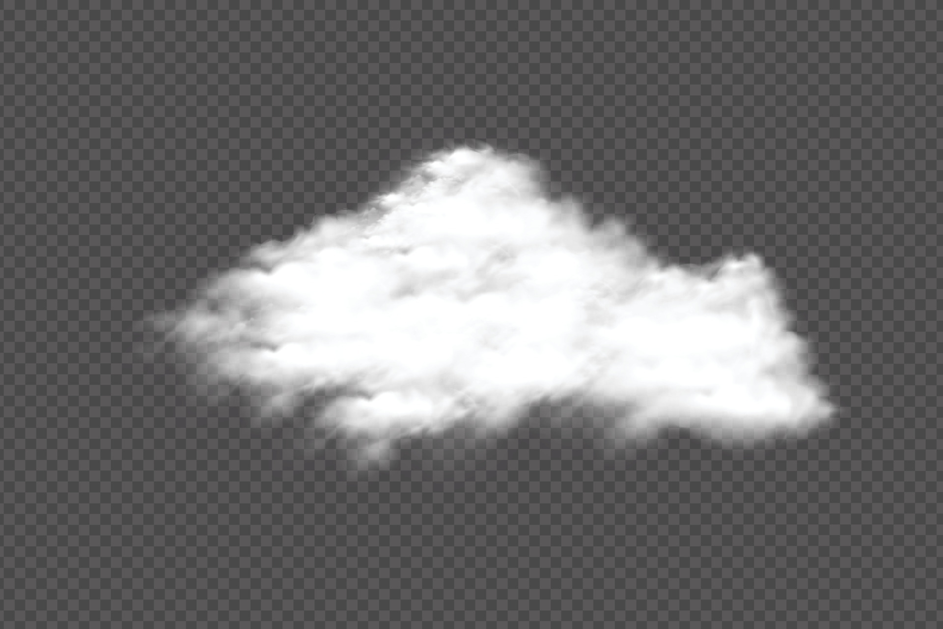 Smoky cloud vector on a transparent background for template decoration ... Smoky cloud vector on a transparent background for template decoration ...