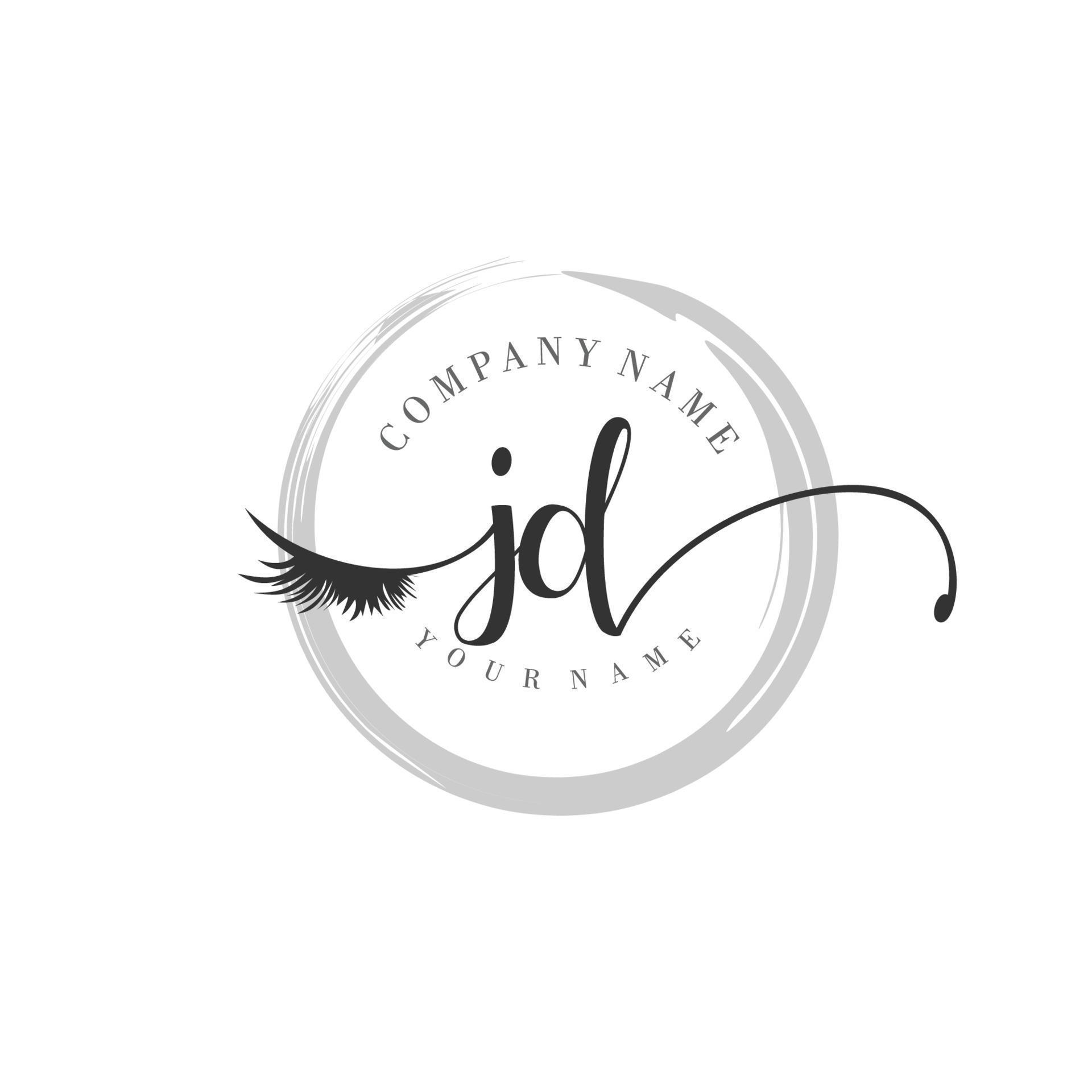 Initial Jd Logo Handwriting Beauty Salon Fashion Modern Luxury Monogram 19149402 Vector Art At