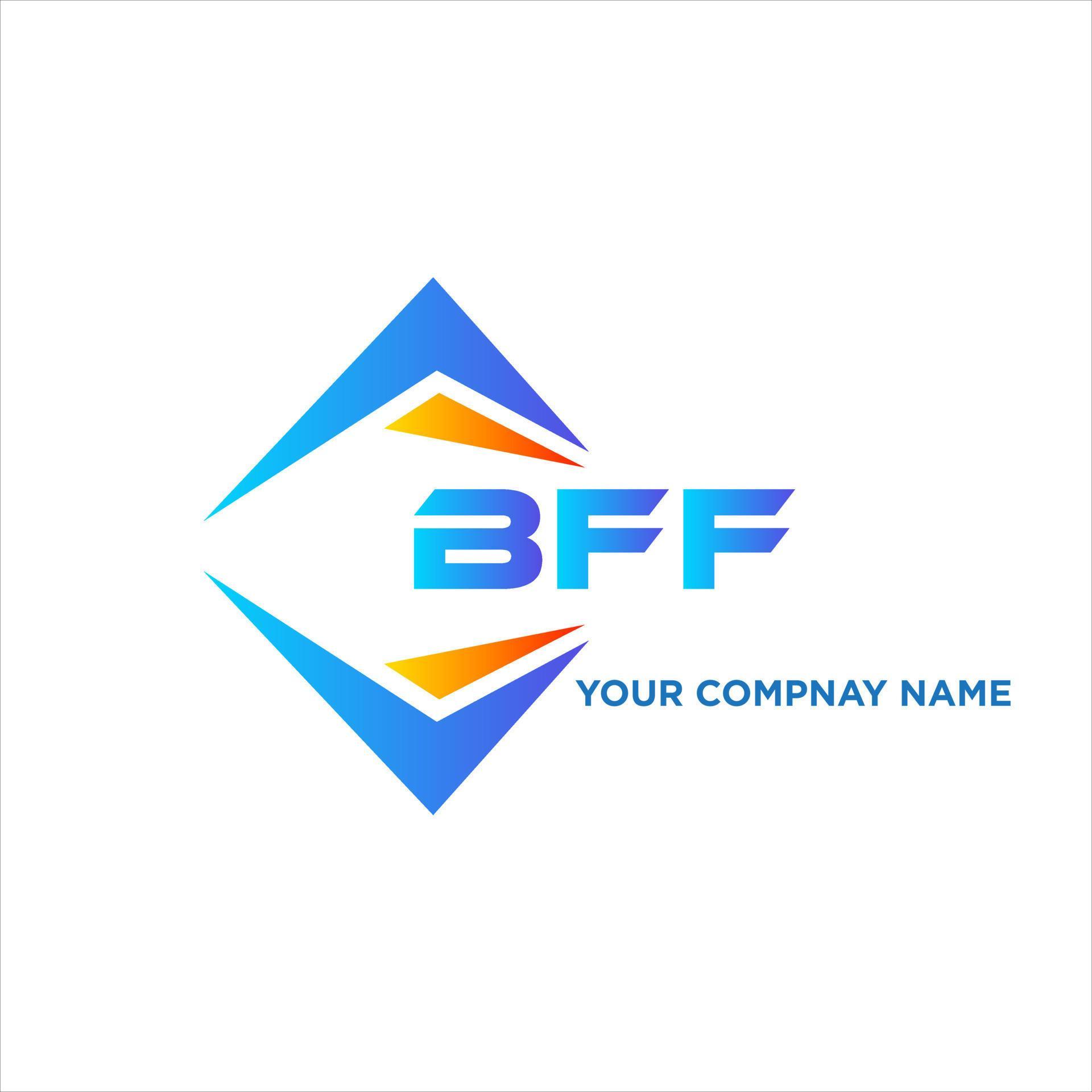 BFF abstract technology logo design on white background. BFF creative initials letter logo ...