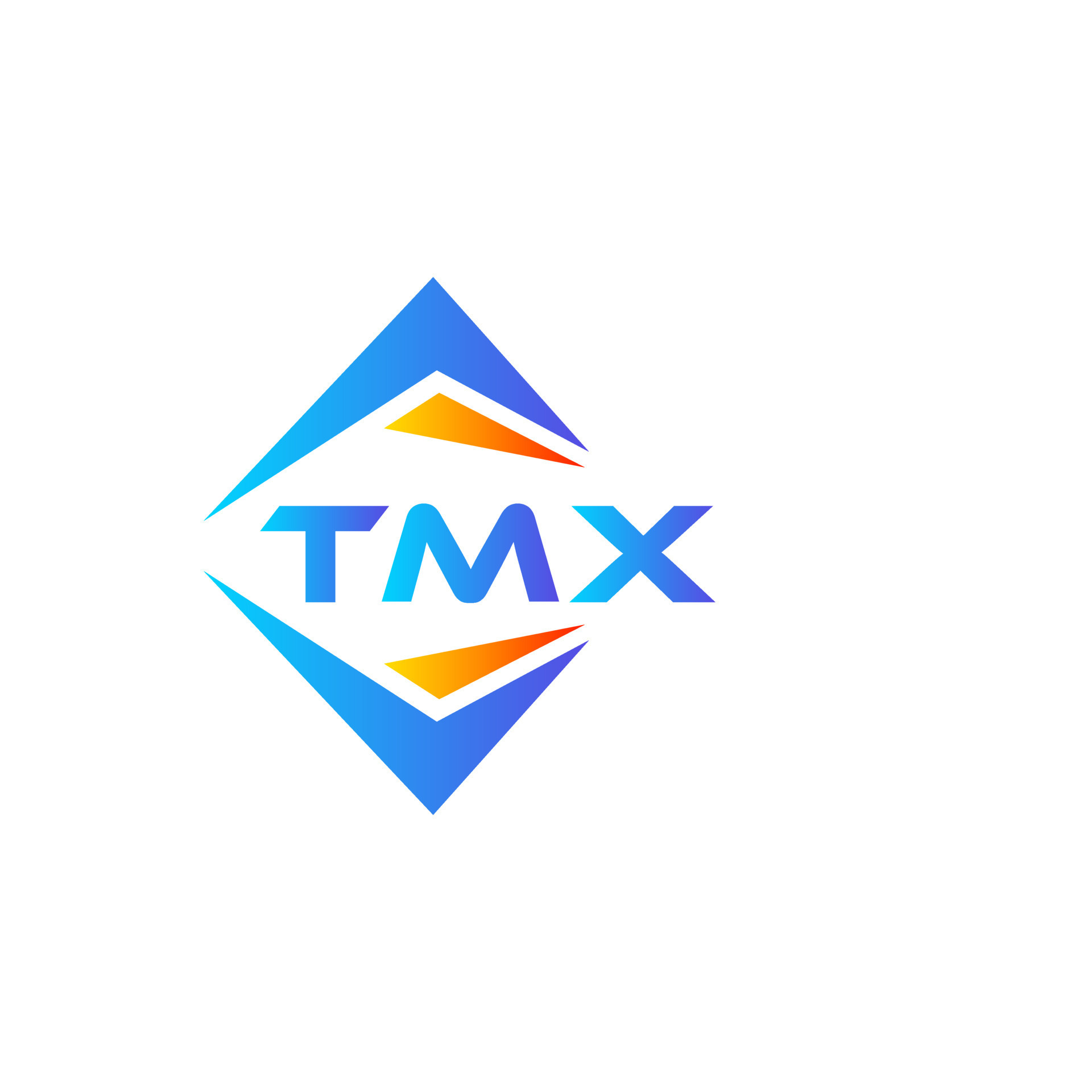 diseño de logotipo de tecnología abstracta tmx sobre fondo blanco. concepto de logotipo de letra ...
