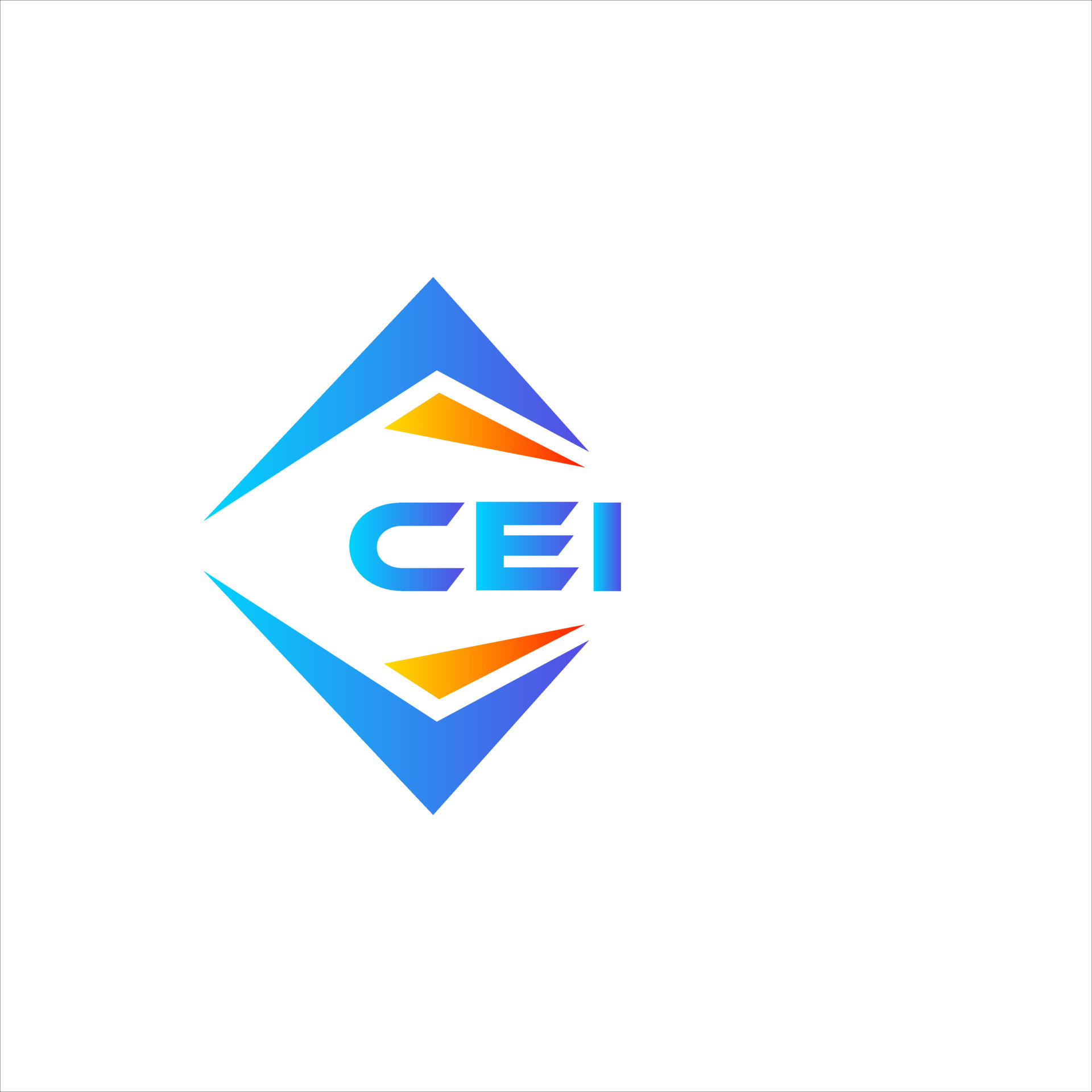 Cei Abstract Technology Logo Design On White Background Cei Creative