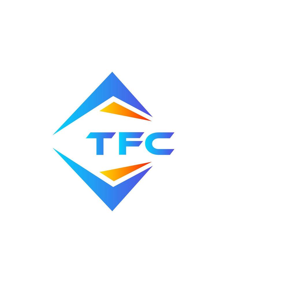Tfc Abstract Technology Logo Design On White Background Tfc Creative Initials Letter Logo
