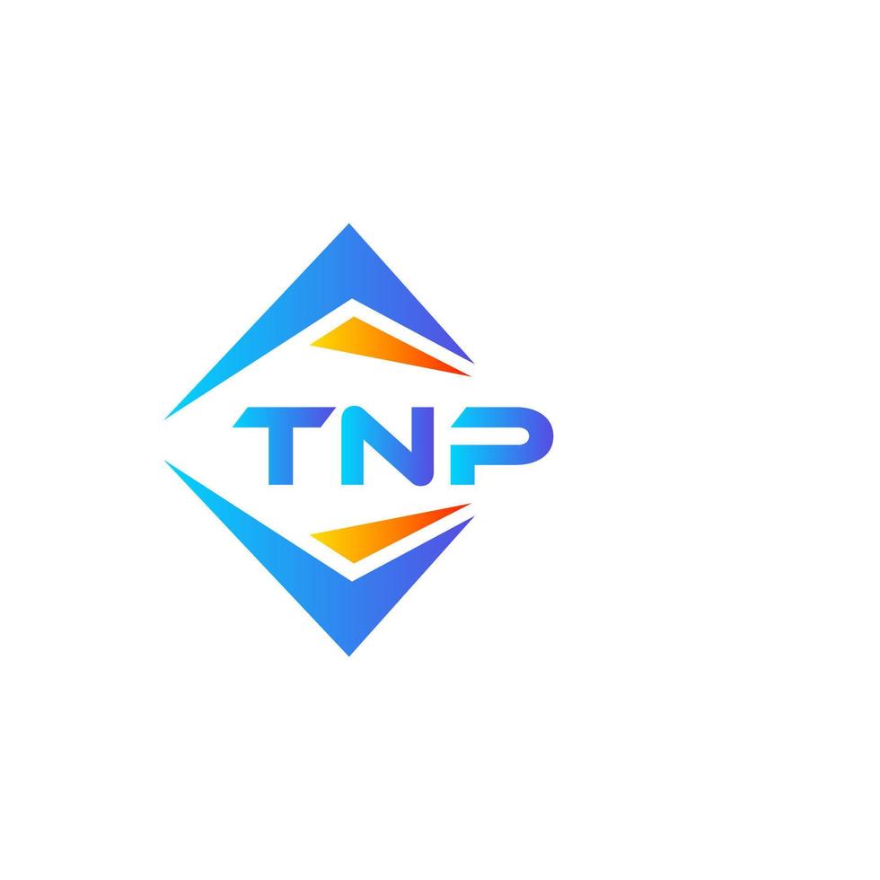 TNP abstract technology logo design on white background. TNP creative initials letter logo ...