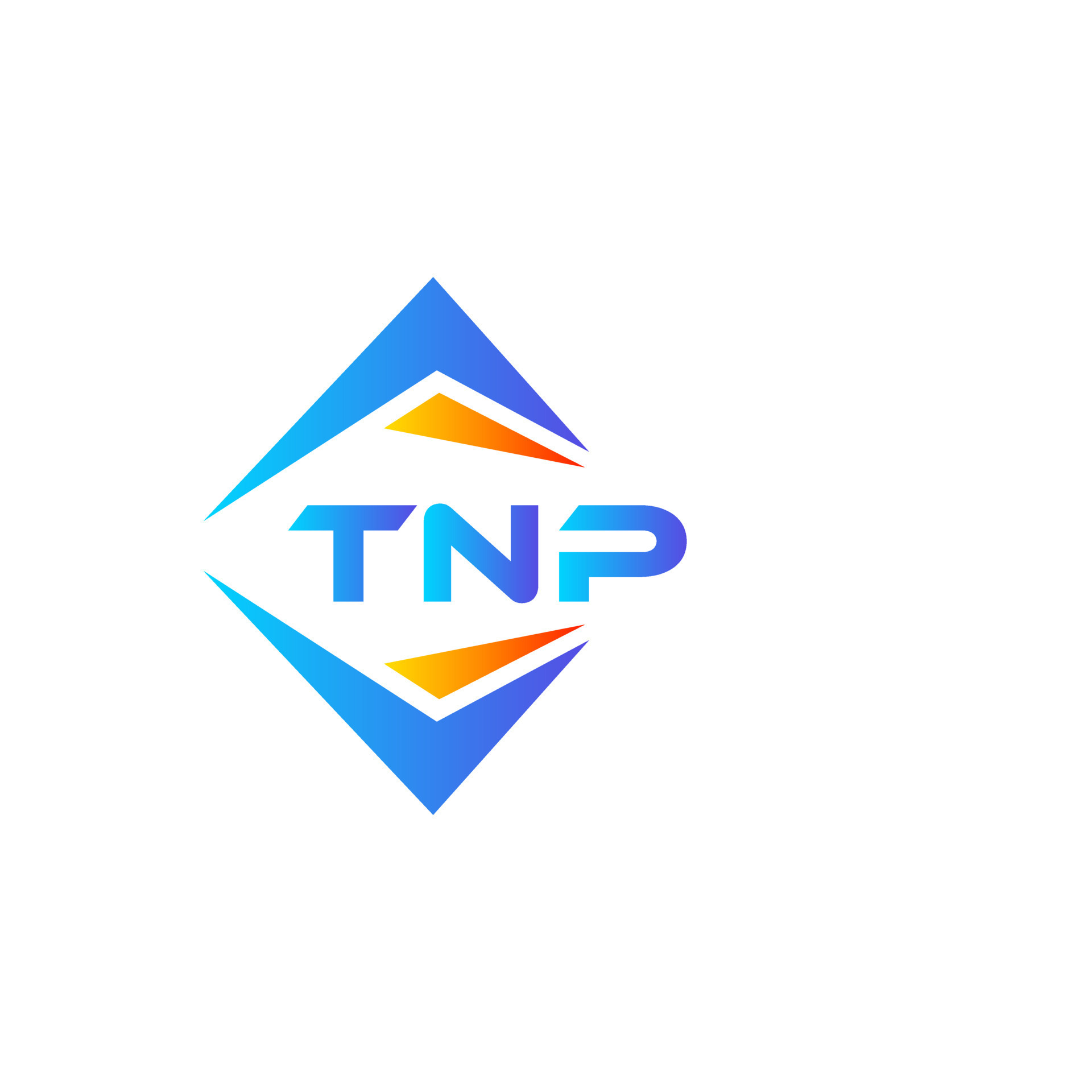 TNP abstract technology logo design on white background. TNP creative initials letter logo ...
