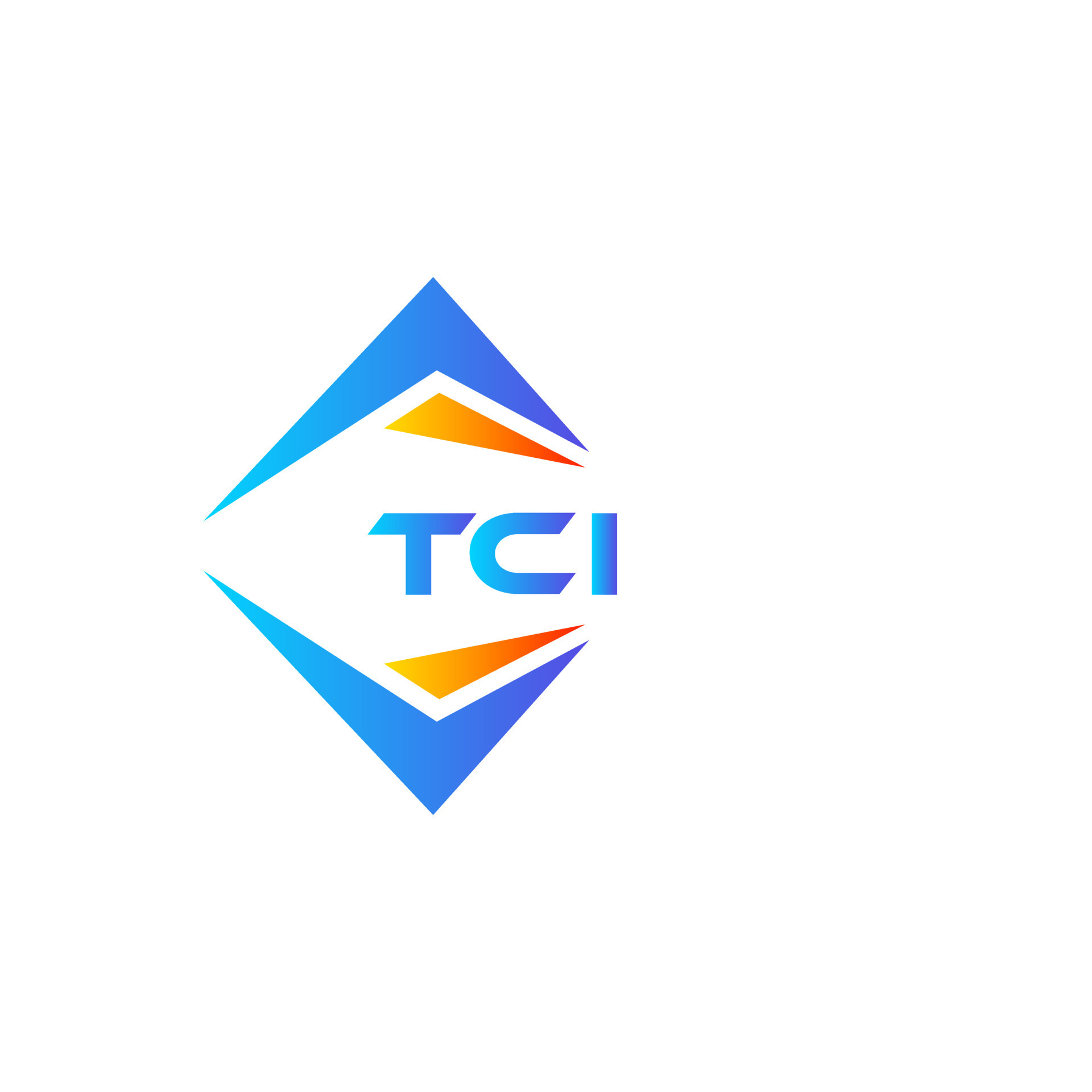 TCI abstract technology logo design on white background. TCI creative initials letter logo ...