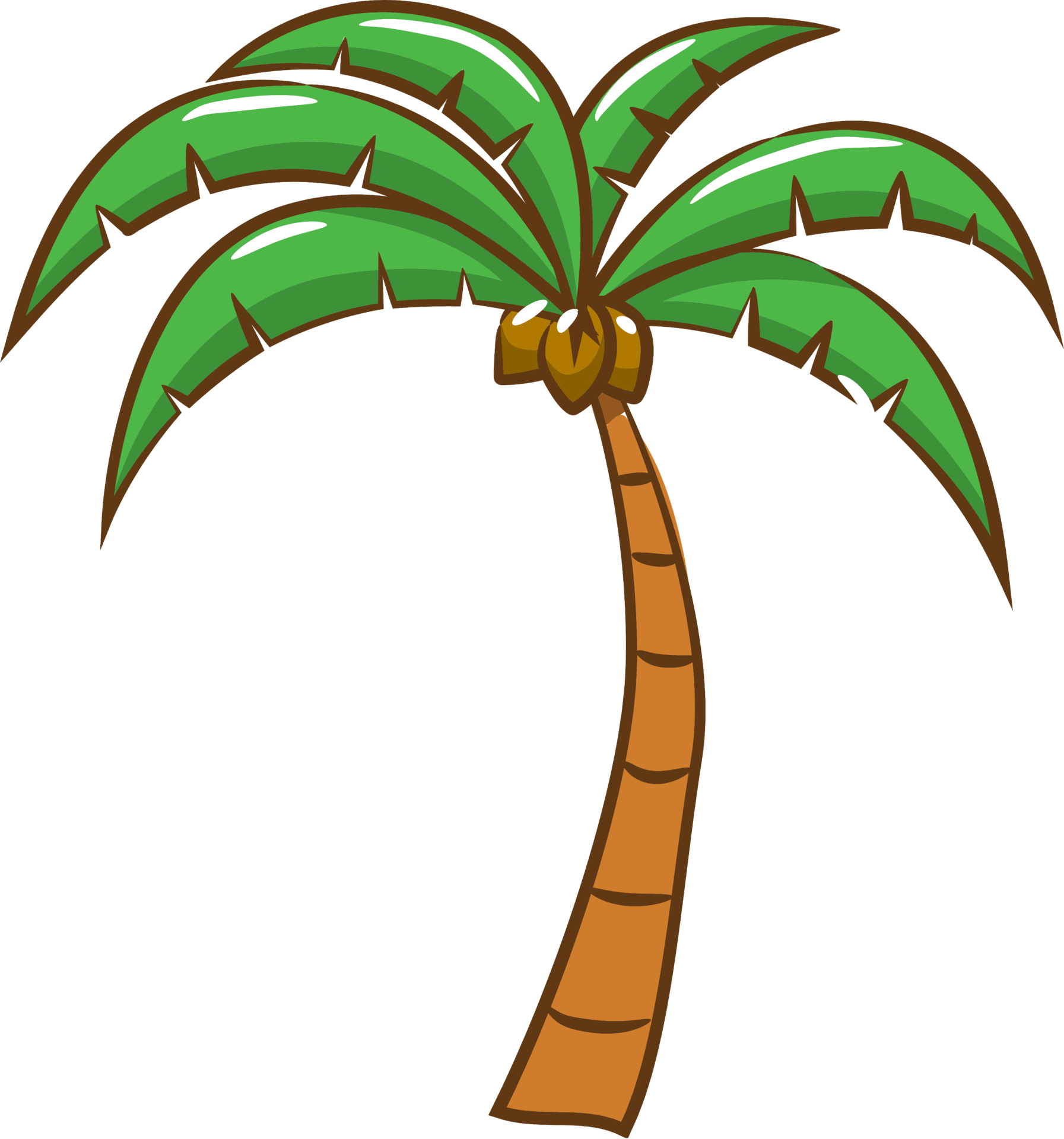 Palm Tree Clipart Simple at Lincoln Trevascus blog