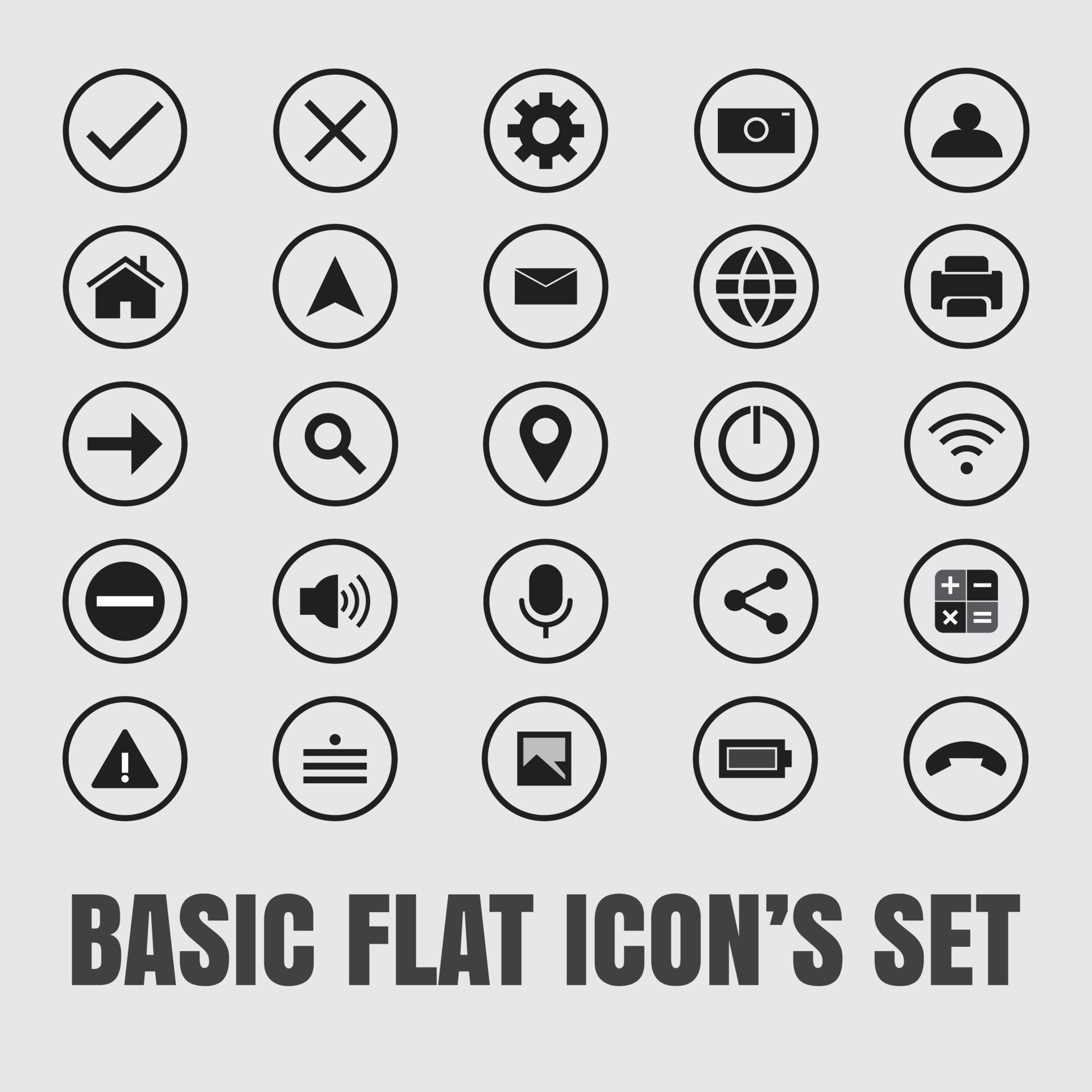 Basic flat icons set. Simplicity meets versatility in our Basic Flat ... Basic flat icons set. Simplicity meets versatility in our Basic Flat ...