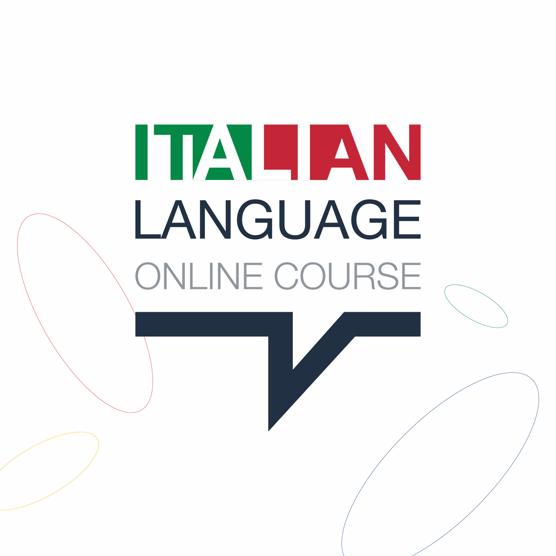 Italian Online language course iconic logo. Fluent speaking foreign ... Italian Online language course iconic logo. Fluent speaking foreign ...