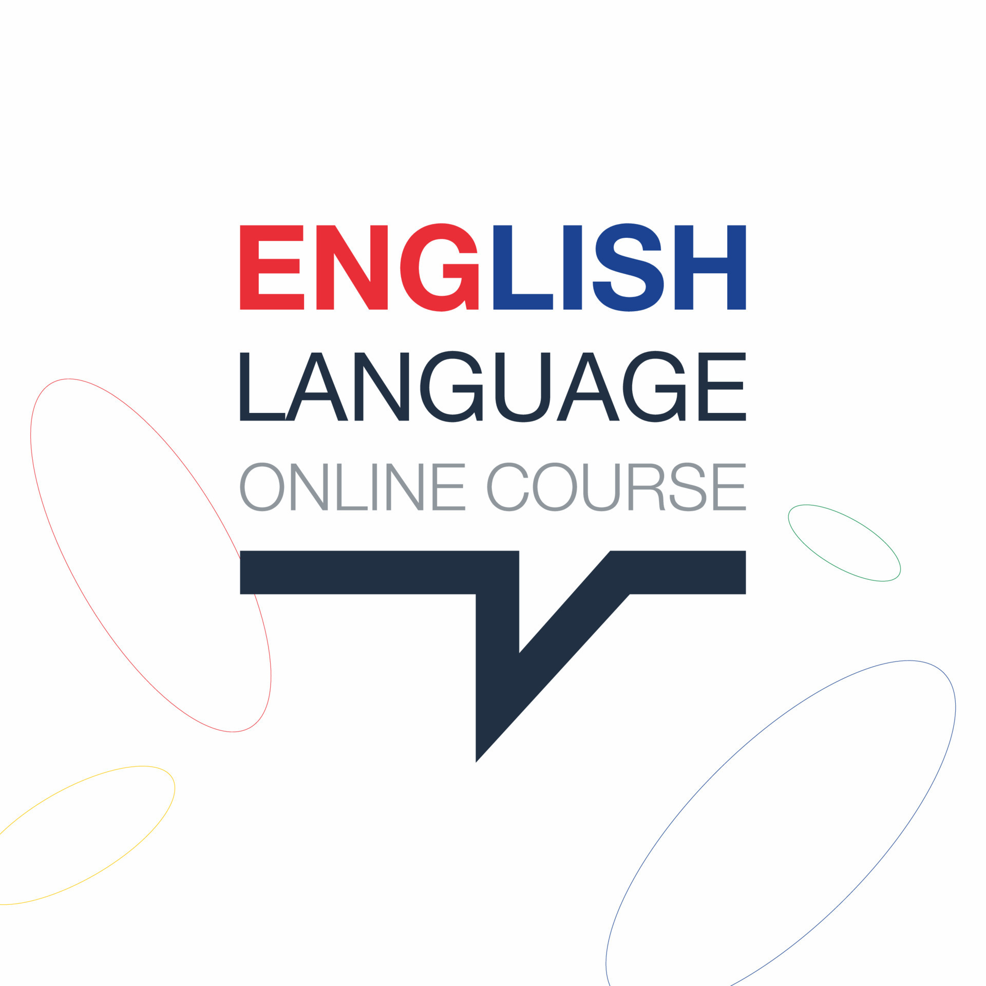 English Online language course iconic logo. Fluent speaking foreign ... English Online language course iconic logo. Fluent speaking foreign ...