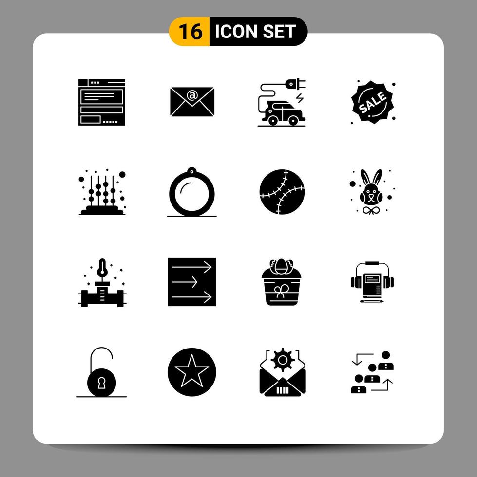 Stock Vector Icon Pack of 16 Line Signs and Symbols for toddler kids ...