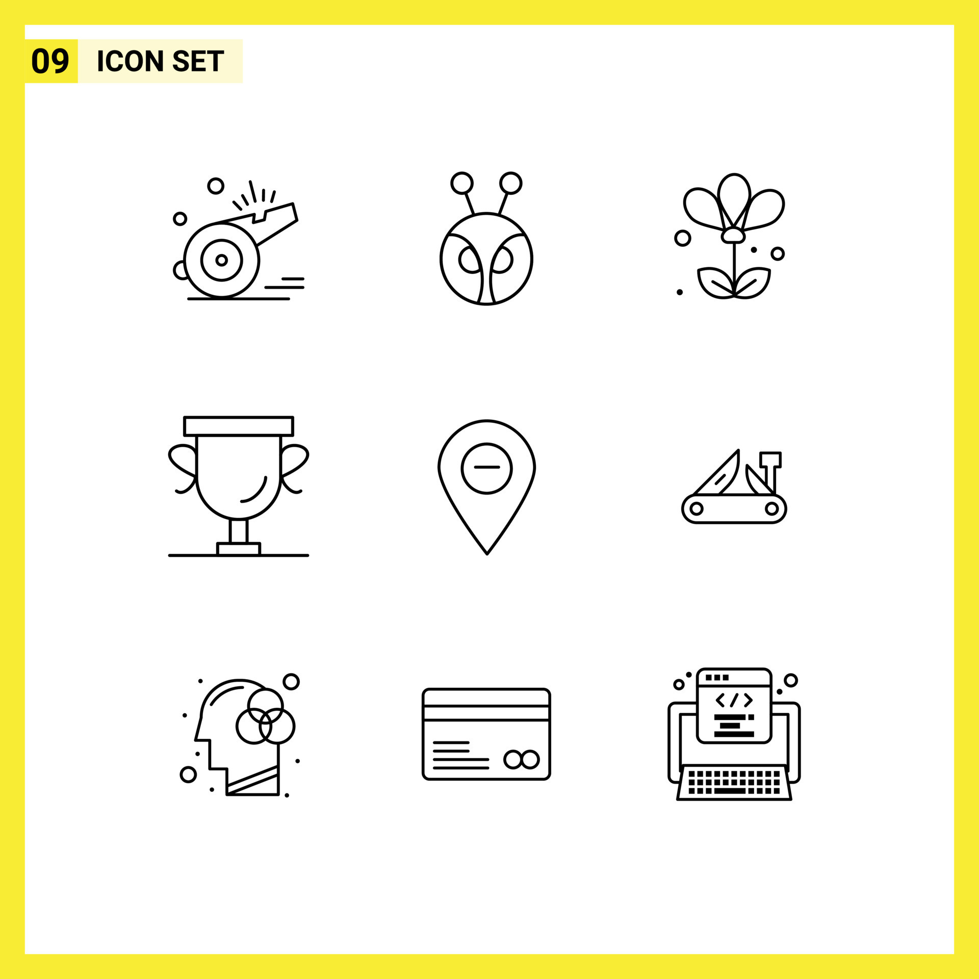 Set Of 9 Modern Ui Icons Symbols Signs For Minimize Prize Crypto Currency Award Spring Editable