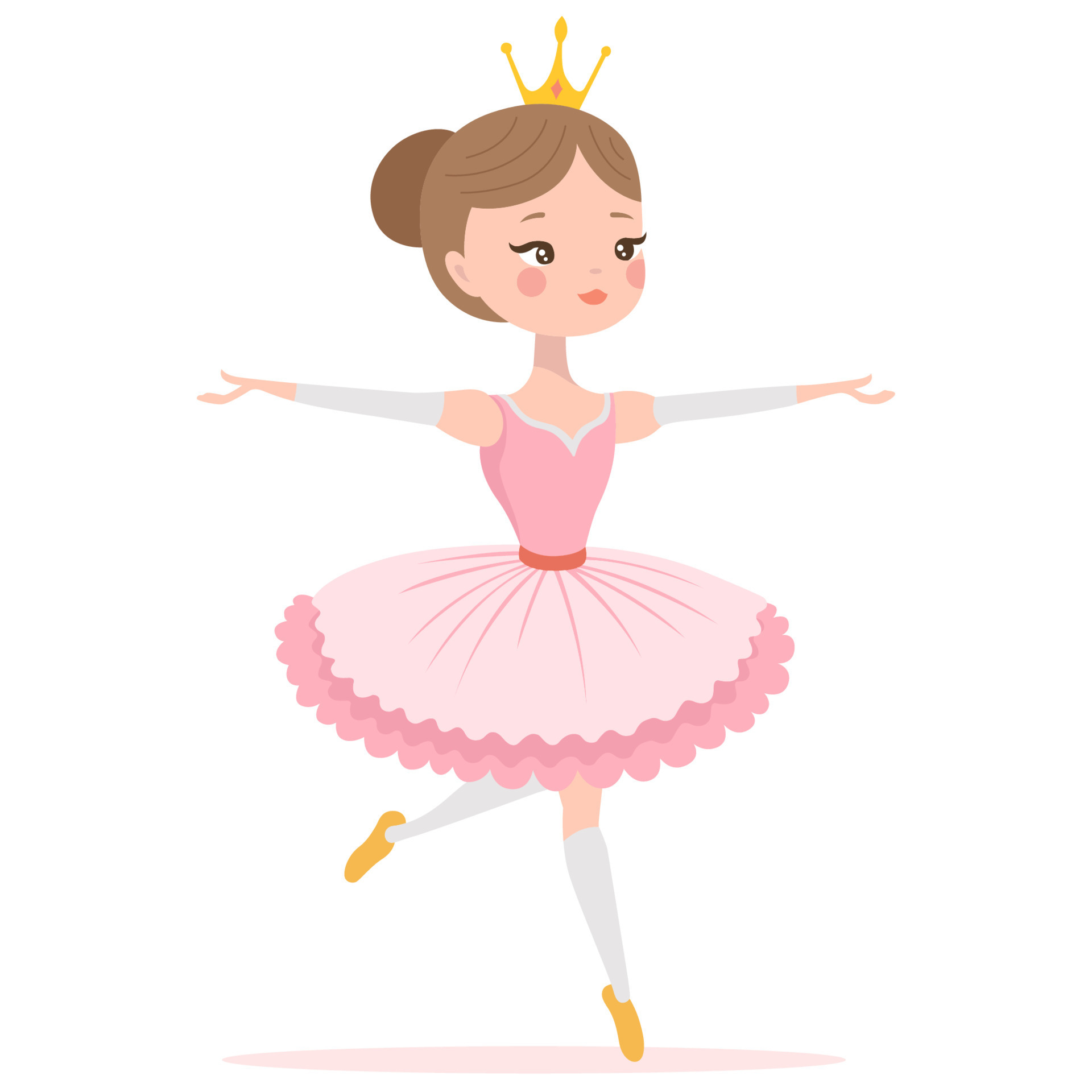 Child Ballerina Silhouette Pink