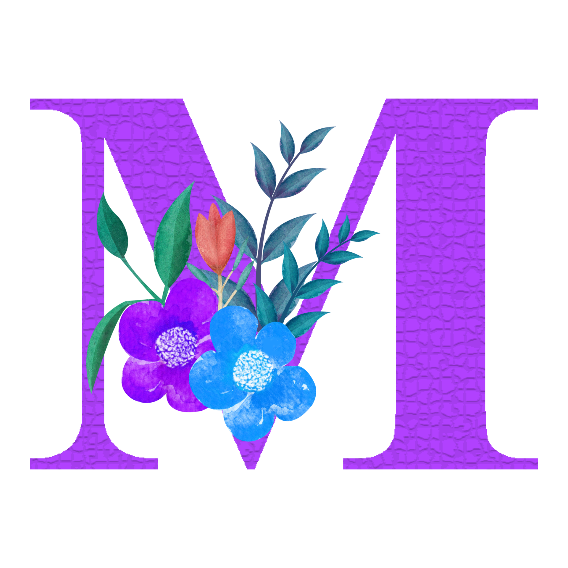 Clipart De Alfabeto Floral Design De Clipart De Letras Botânicas 19170445 Png