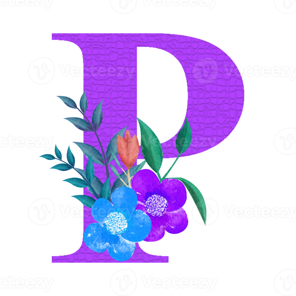 Floral Alphabet Clip Art Retro Boho Floral Alphabet With Clipart PNG,