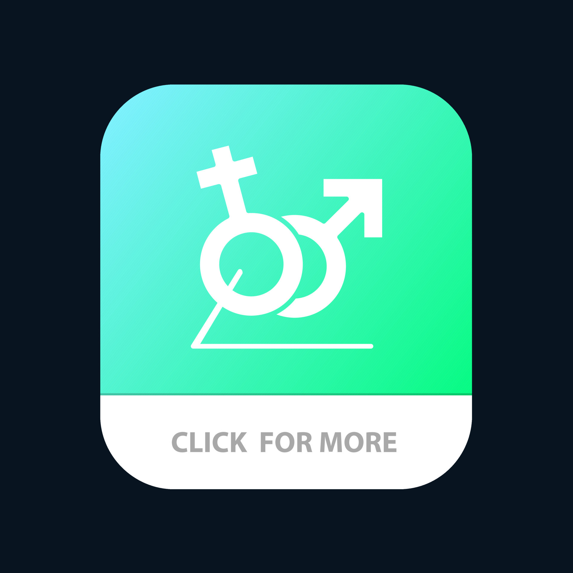 Men Women Sign Gander Identity Mobile App Button Android And Ios Glyph Version 19172107 Vector
