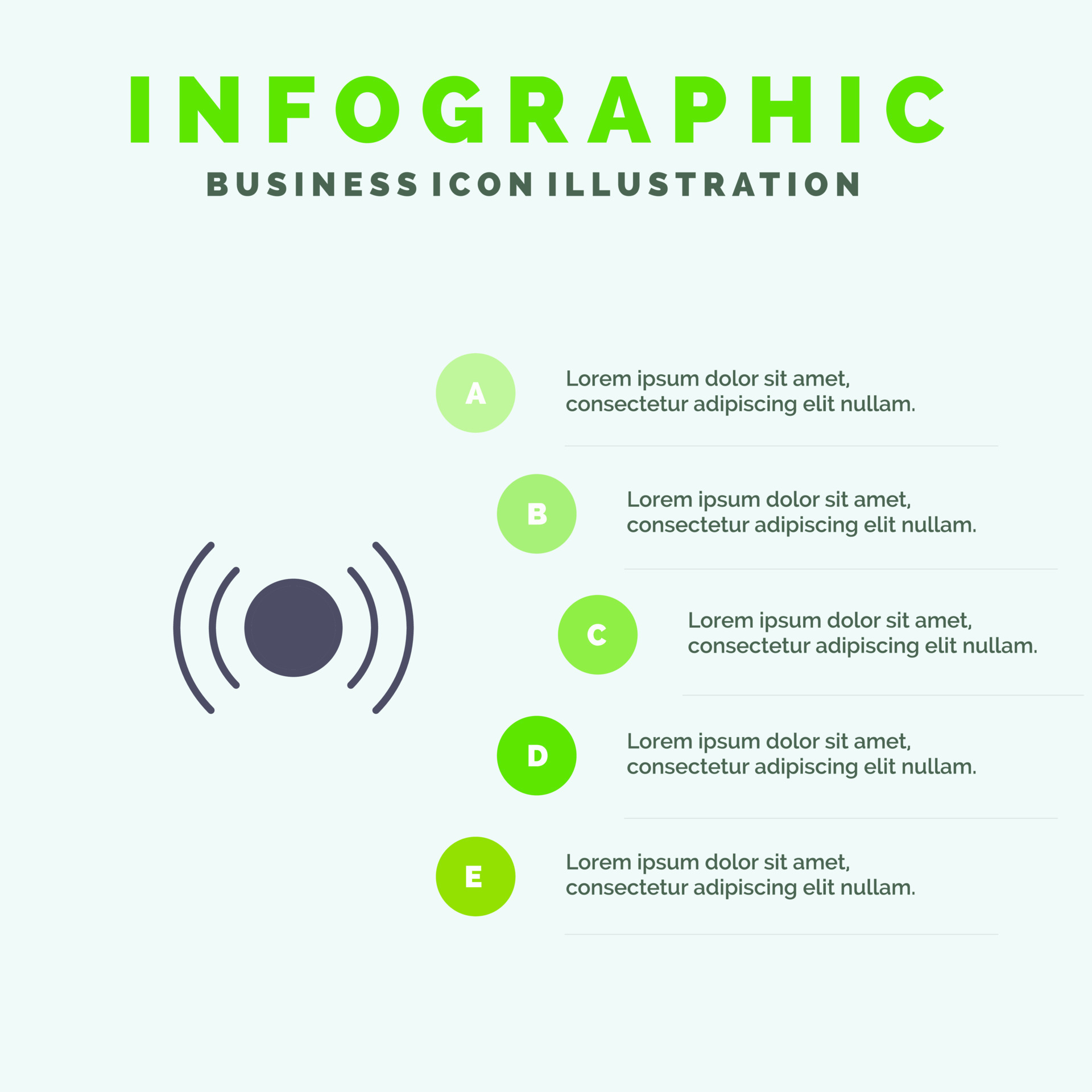 Basic Essential Signal Ui Ux Solid Icon Infographics 5 Steps