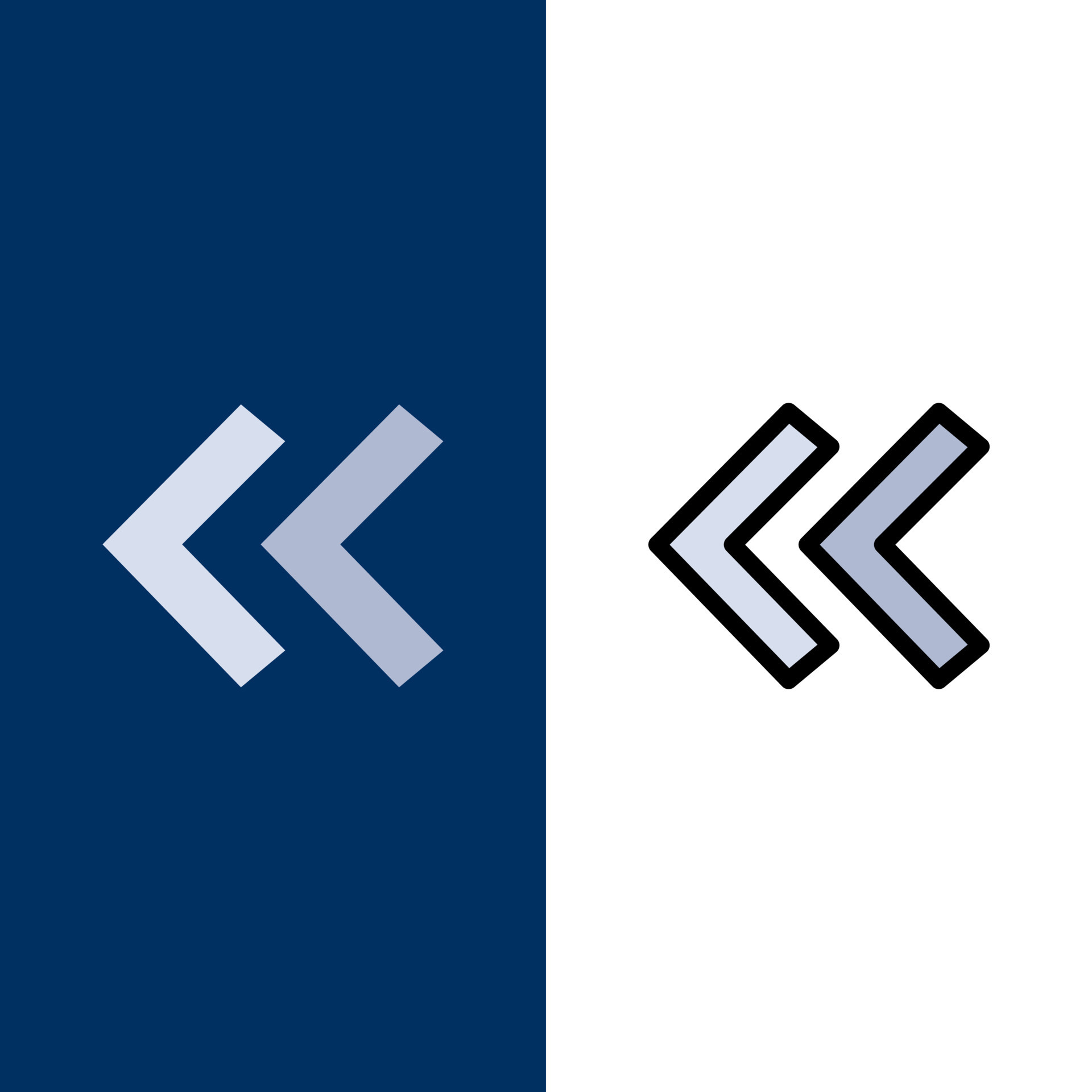 Arrow Arrows Back Icons Flat and Line Filled Icon Set Vector Blue Background 19173428 Vector Art ...