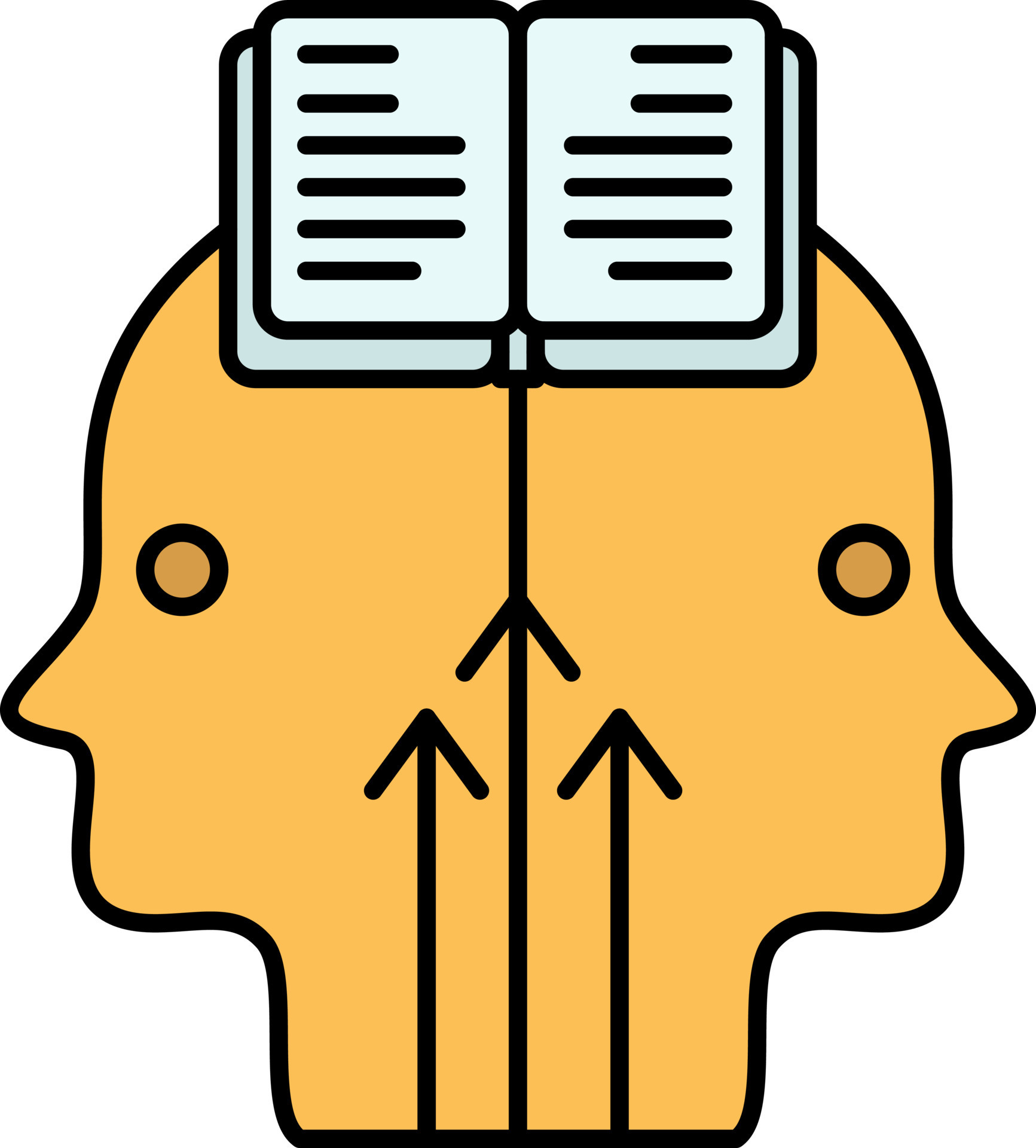Mind Reading Programming Man Flat Color Icon Vector Icon Banner