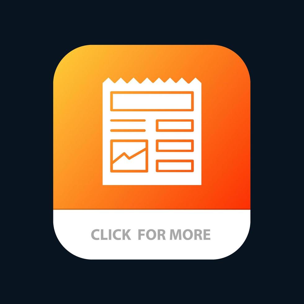 Document Basic Ui Picture Mobile App Button Android And Ios Glyph