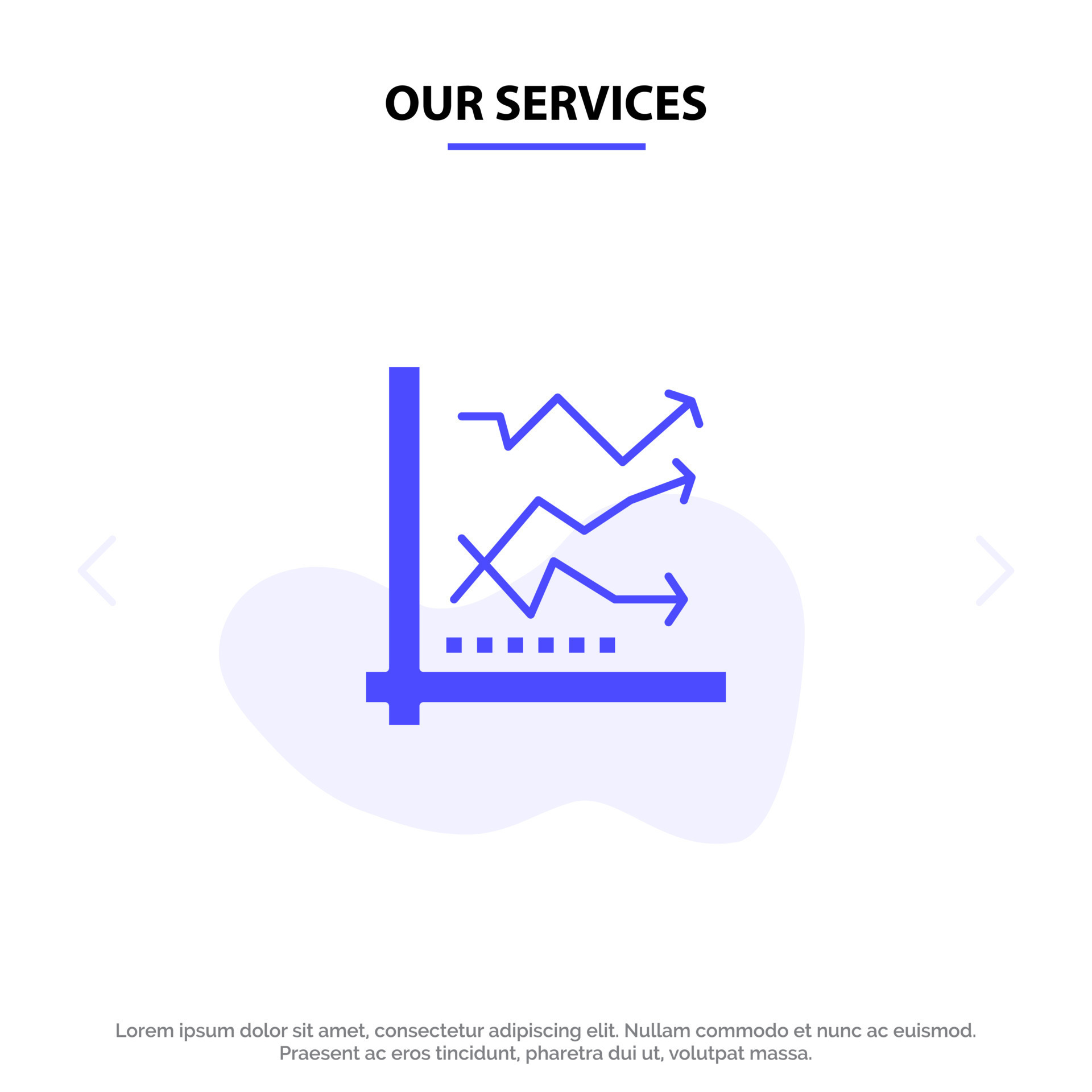 Our Services Graph Analysis Analytic Analytics Chart Data Solid Glyph ...