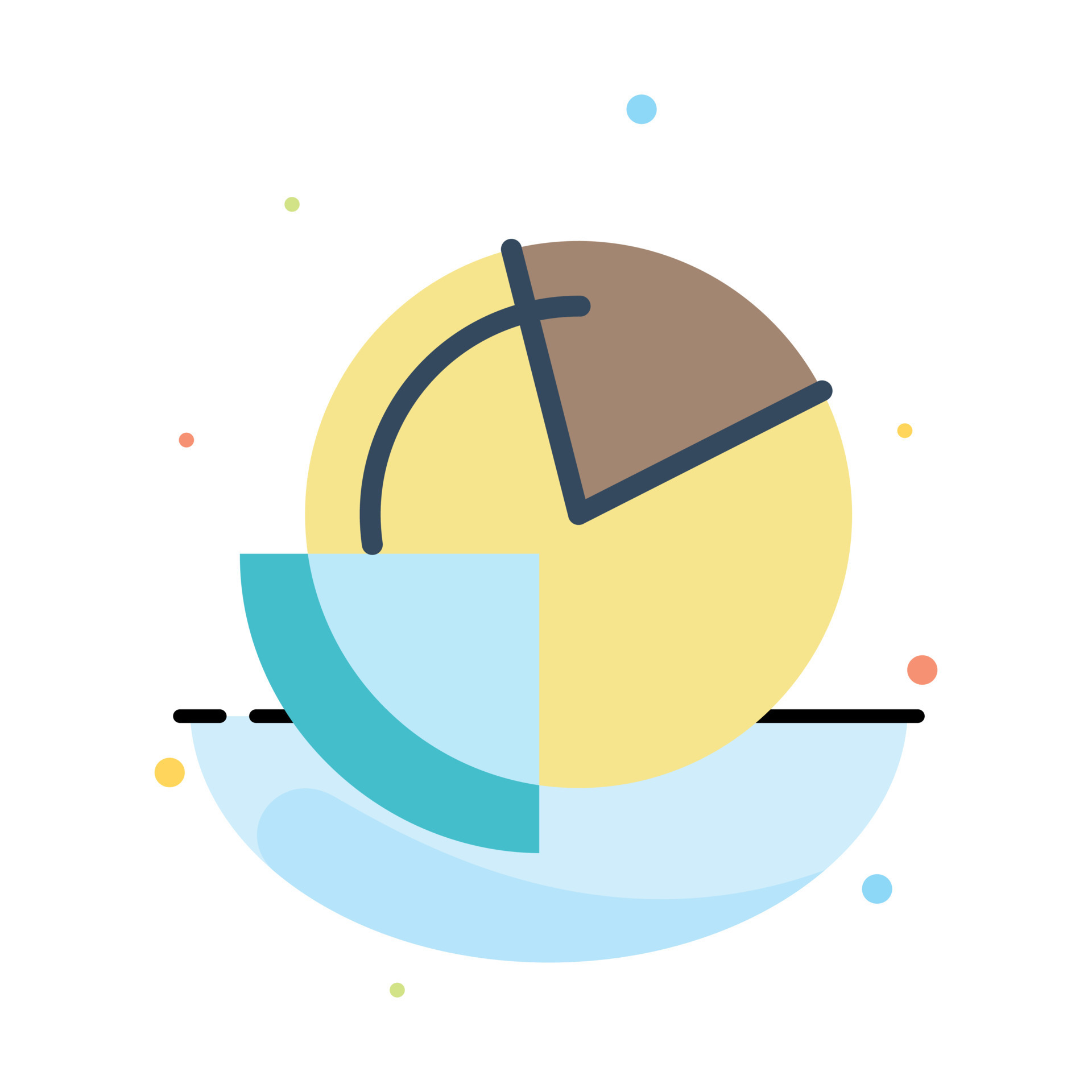 Analysis Chart Data Diagram Monitoring Abstract Flat Color Icon Template 19175038 Vector Art At
