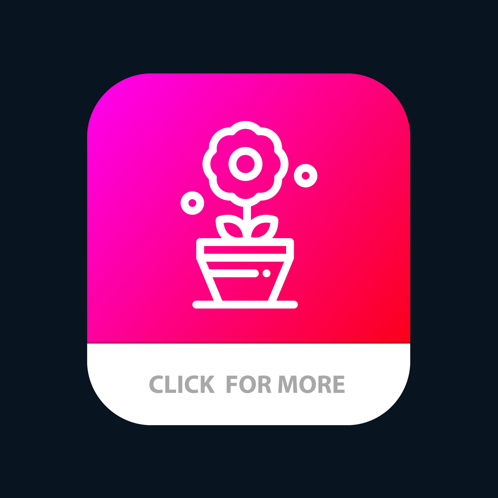 Plant Growth Flower Mobile App Button Android And Ios Line Version 19176437 Vector Art At Vecteezy