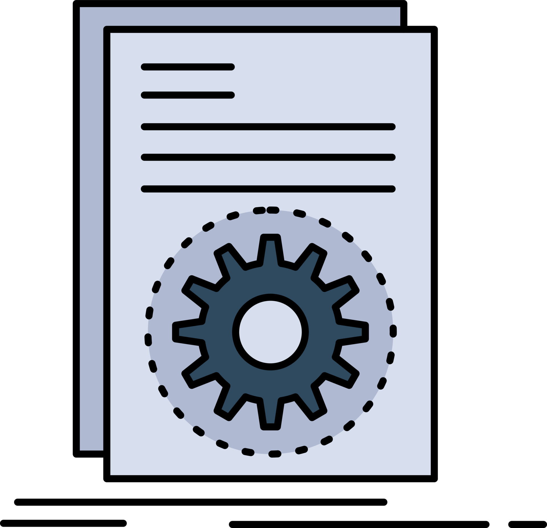 Code Executable File Running Script Flat Color Icon Vector 19176508 Vector Art At Vecteezy