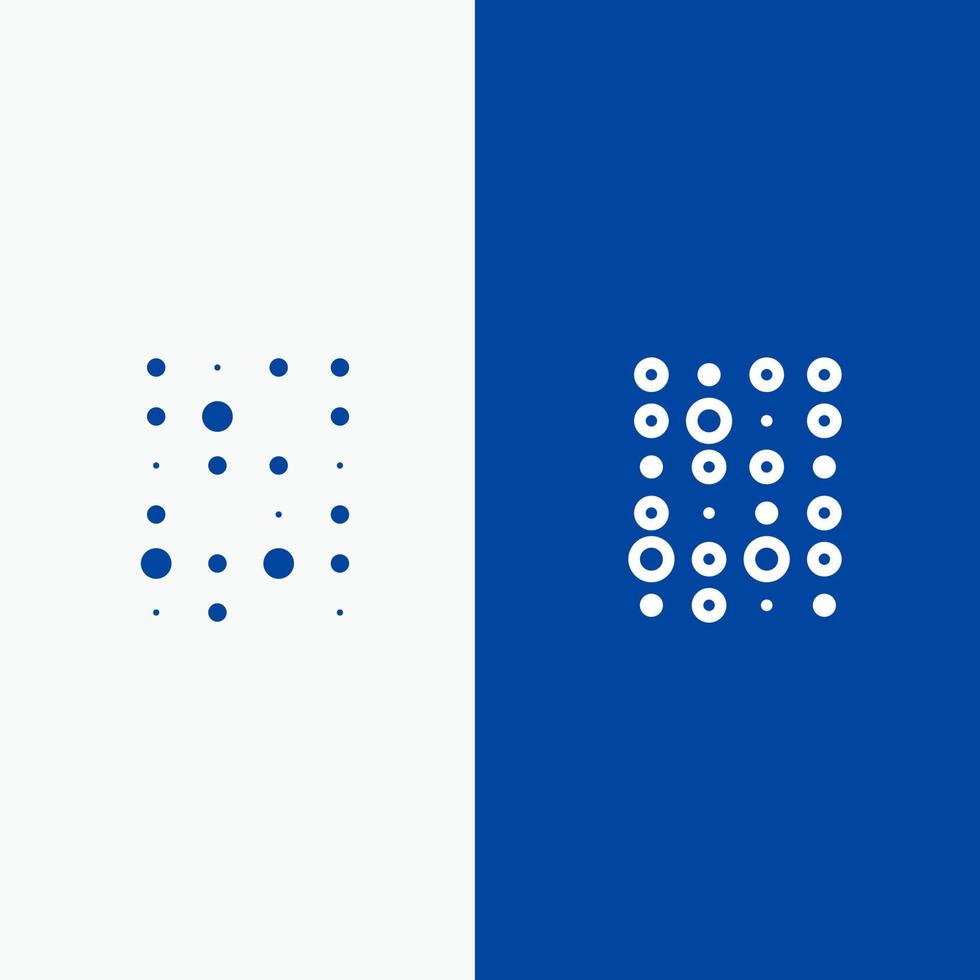 Unstructured Data Insecure Data Science Line And Glyph Solid Icon Blue