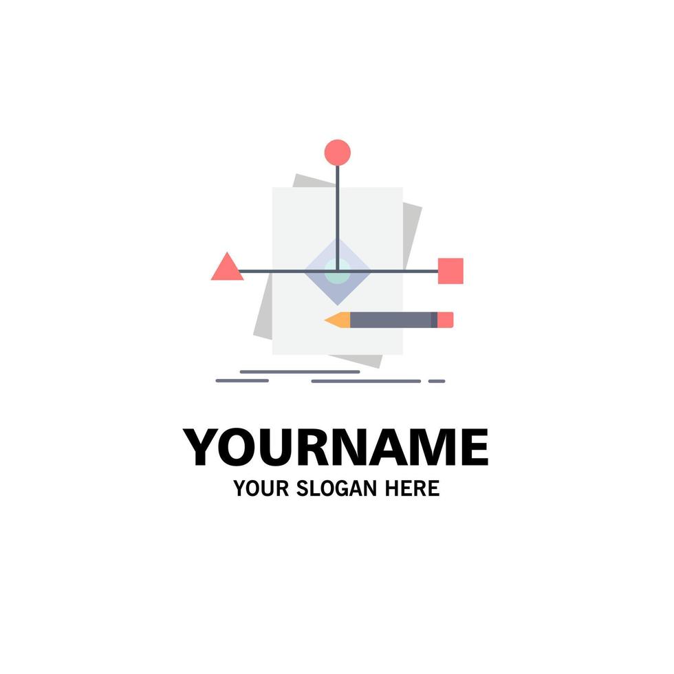 Algorithm Business Foretelling Pattern Plan Flat Color Icon Vector