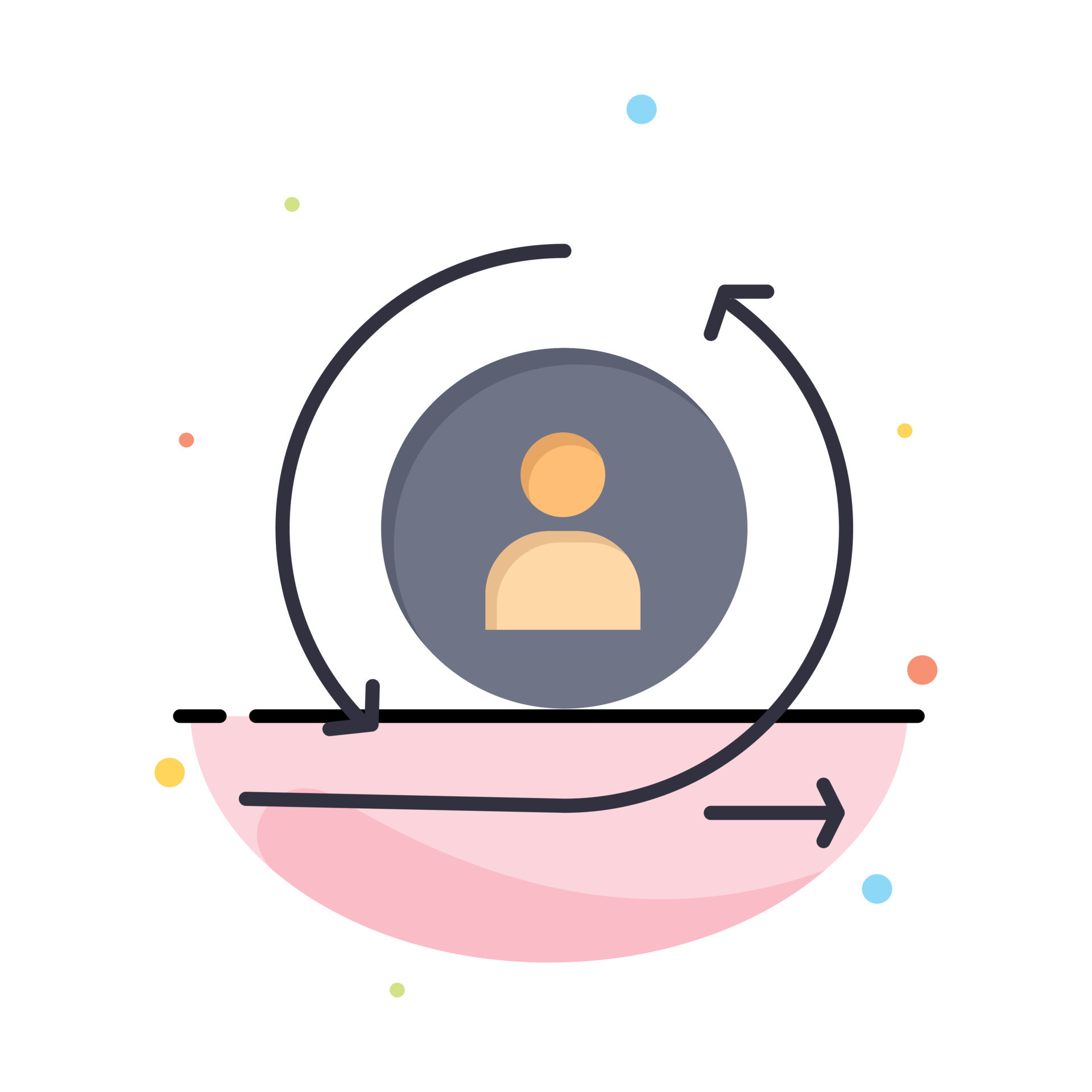 Returning Visitor Returning Visitor Digital Abstract Flat Color Icon ... Returning Visitor Returning Visitor Digital Abstract Flat Color Icon ...