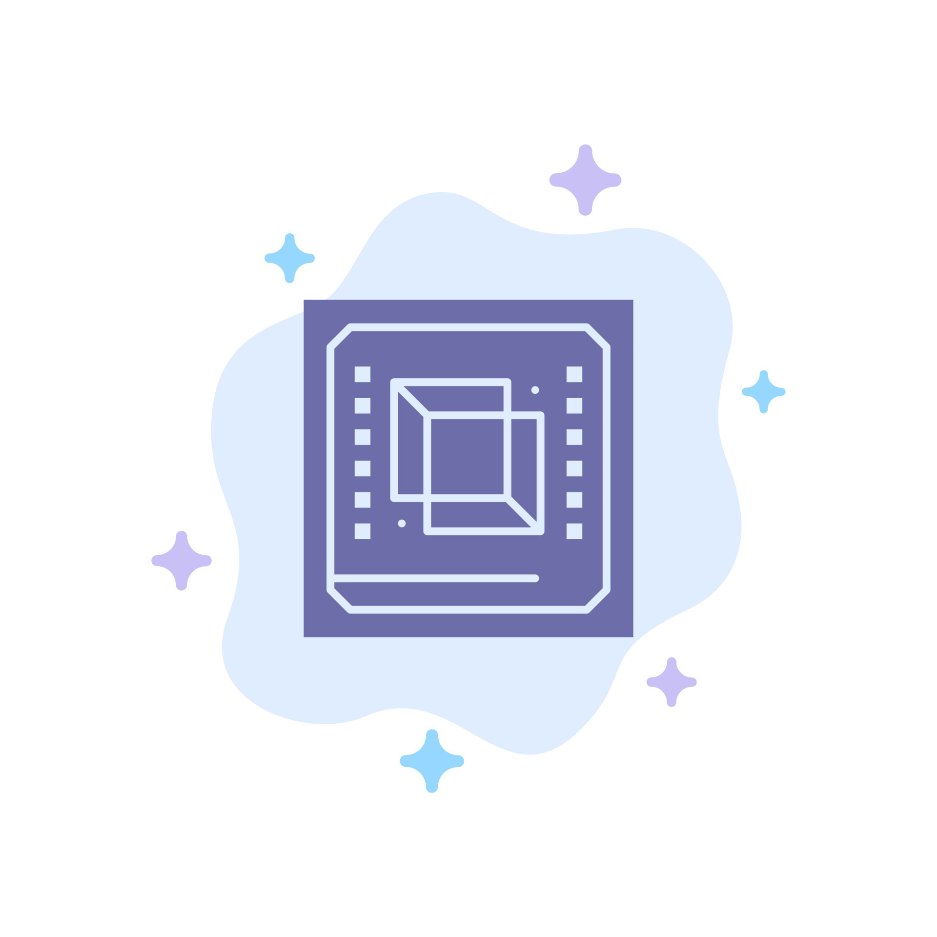 Chip Computer Cpu Hardware Processor Blue Icon on Abstract Cloud ... Chip Computer Cpu Hardware Processor Blue Icon on Abstract Cloud ...