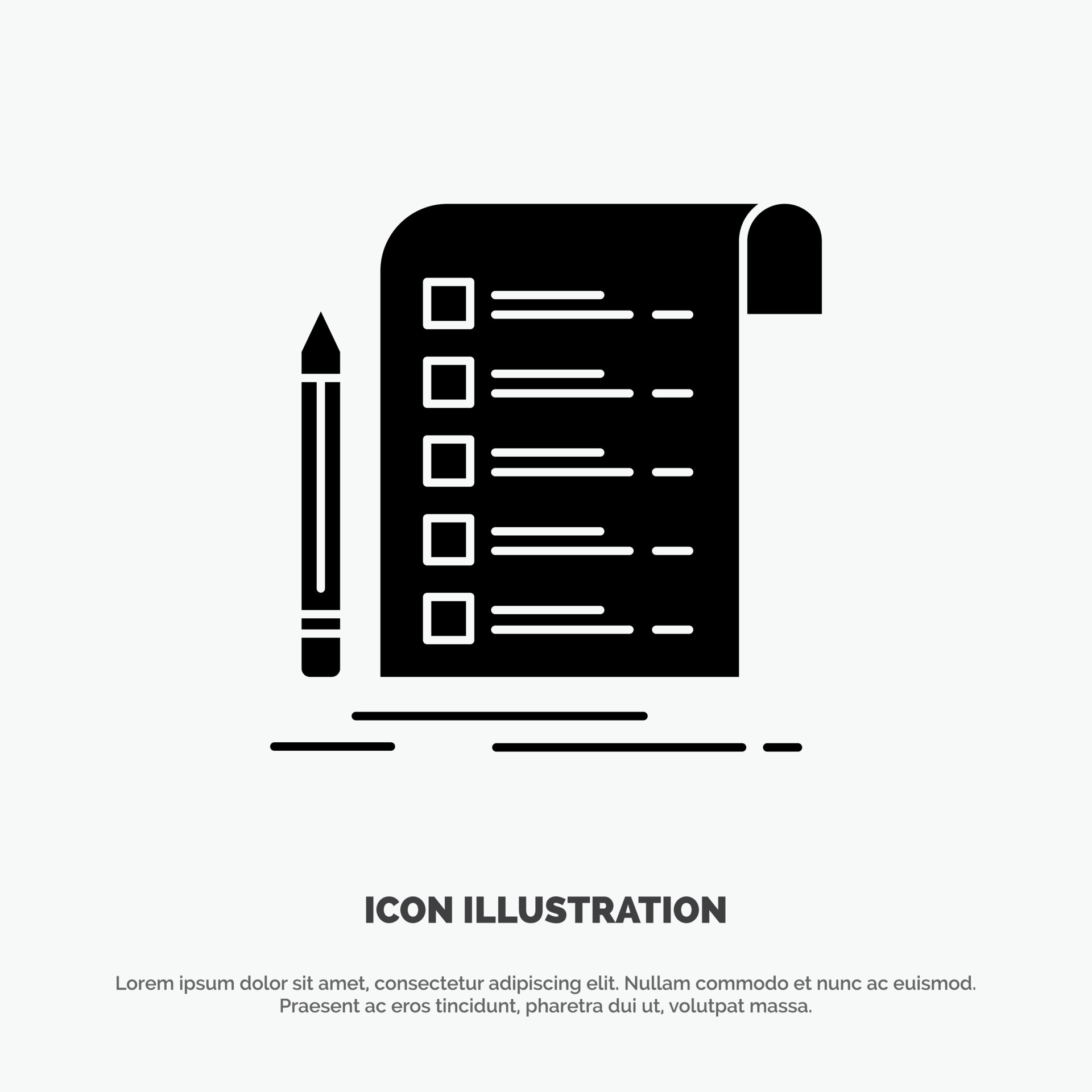 File Report Invoice Card Checklist solid Glyph Icon vector 19180586 ... File Report Invoice Card Checklist solid Glyph Icon vector 19180586 ...