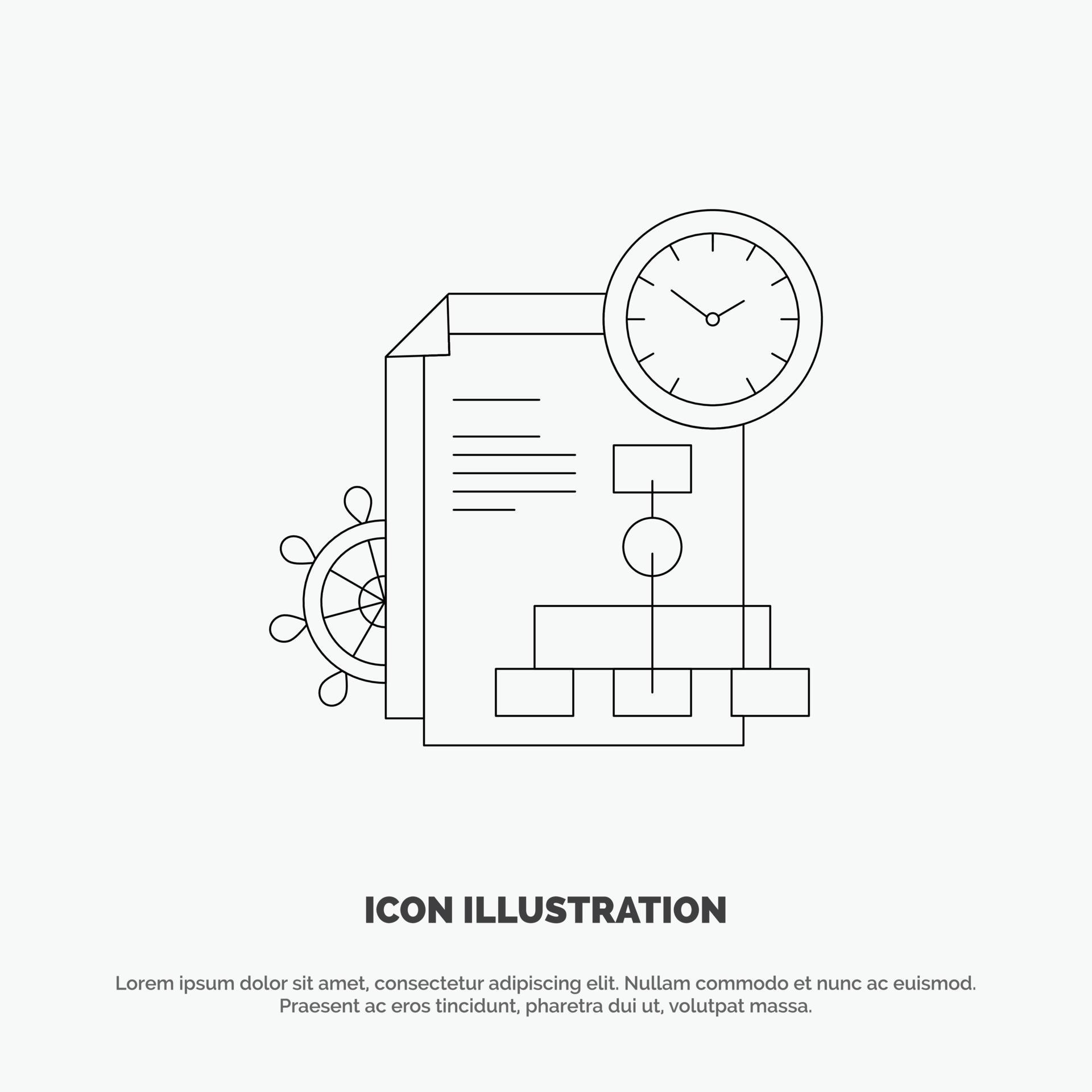 Time File Report Business Line Icon Vector 19181366 Vector Art at Vecteezy Time File Report Business Line Icon Vector 19181366 Vector Art at Vecteezy