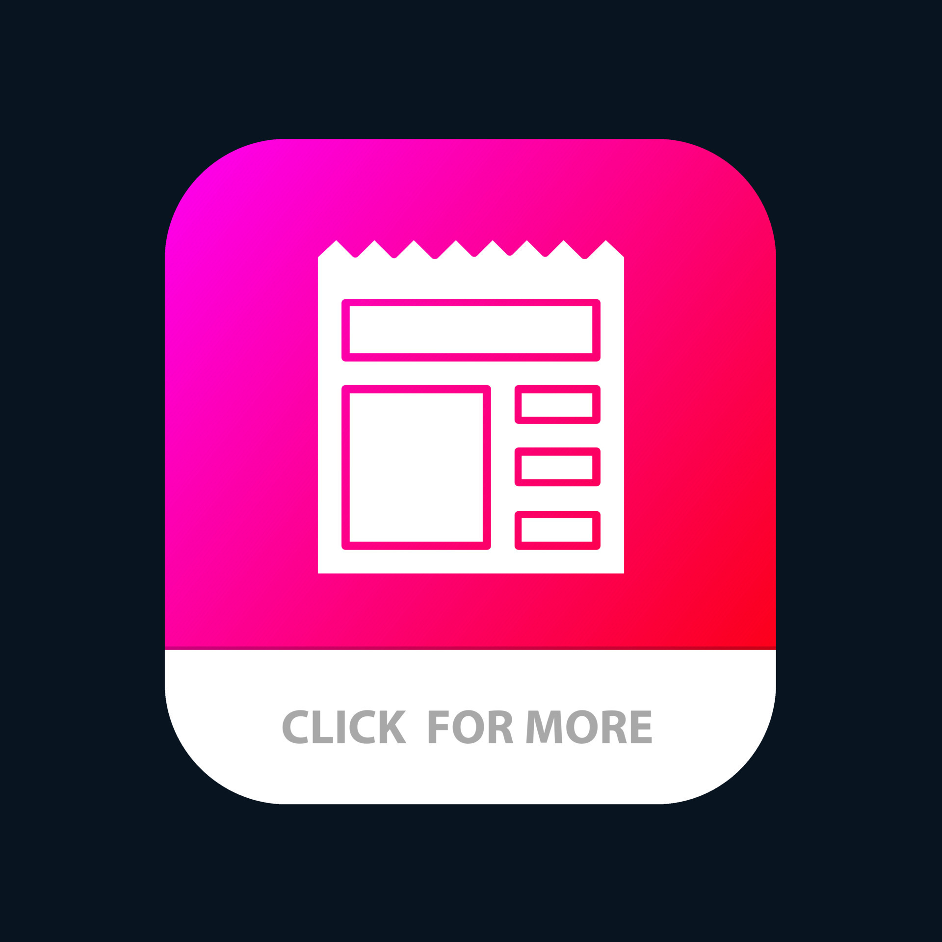 Document Basic Ui Bank Mobile App Button Android And Ios Glyph Version