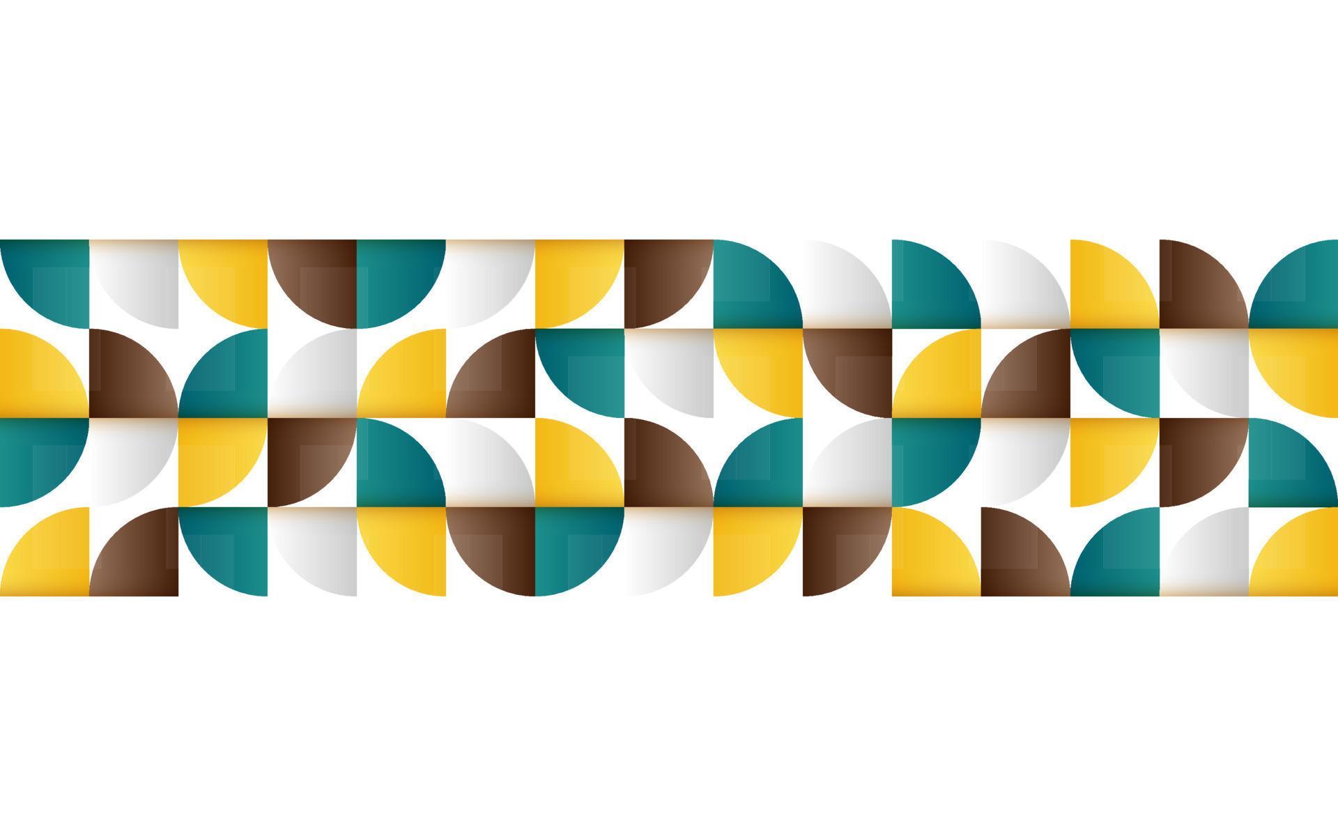 Mid-century geometric abstract pattern with simple shapes and beautiful ...