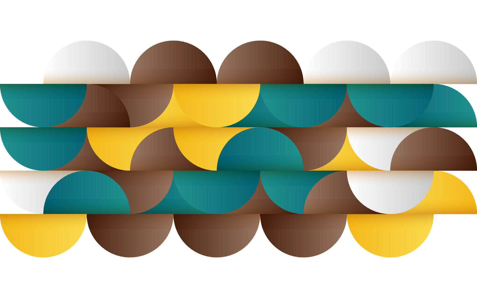 Mid-century geometric abstract pattern with simple shapes and beautiful ...