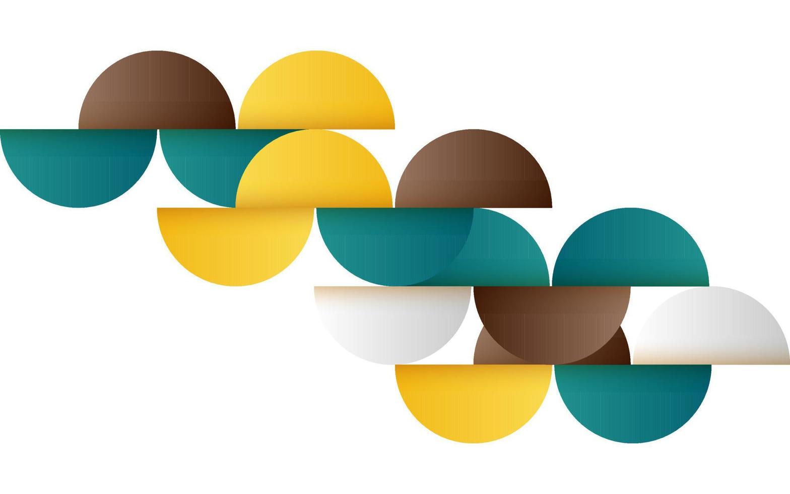 Mid-century geometric abstract pattern with simple shapes and beautiful ...